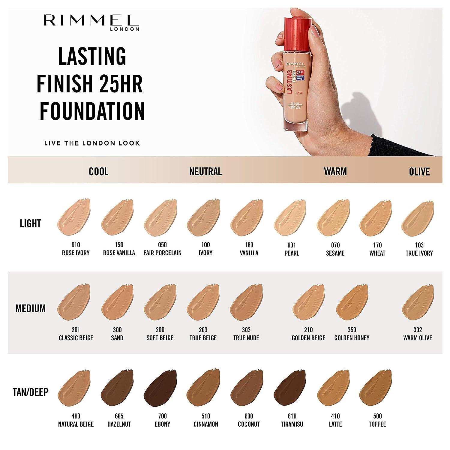 Rimmel Lasting Finish 25 Hour Foundation SPF 20 - Soft Beige 30ml | Buy ...