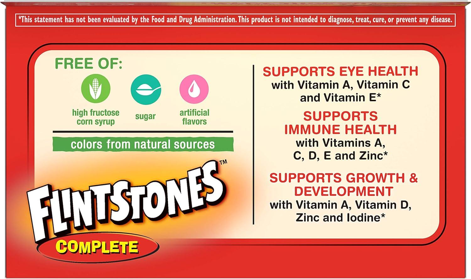 Flintstones Children's Complete Multivitamin Chewable Tablets 60-Count ...