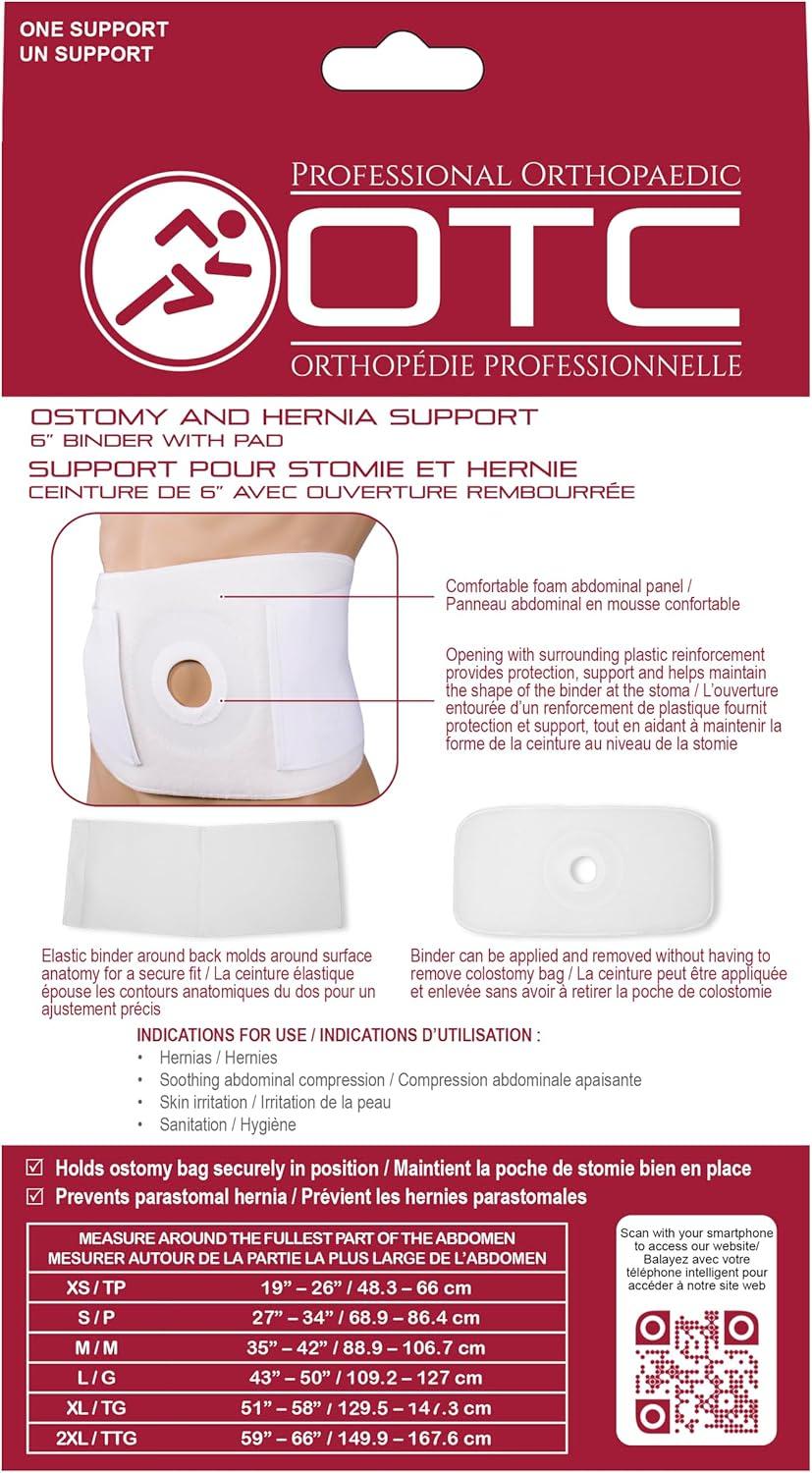 OTC Ostomy Abdominal Binder - Stoma Support & Hernia Colostomy | Large ...