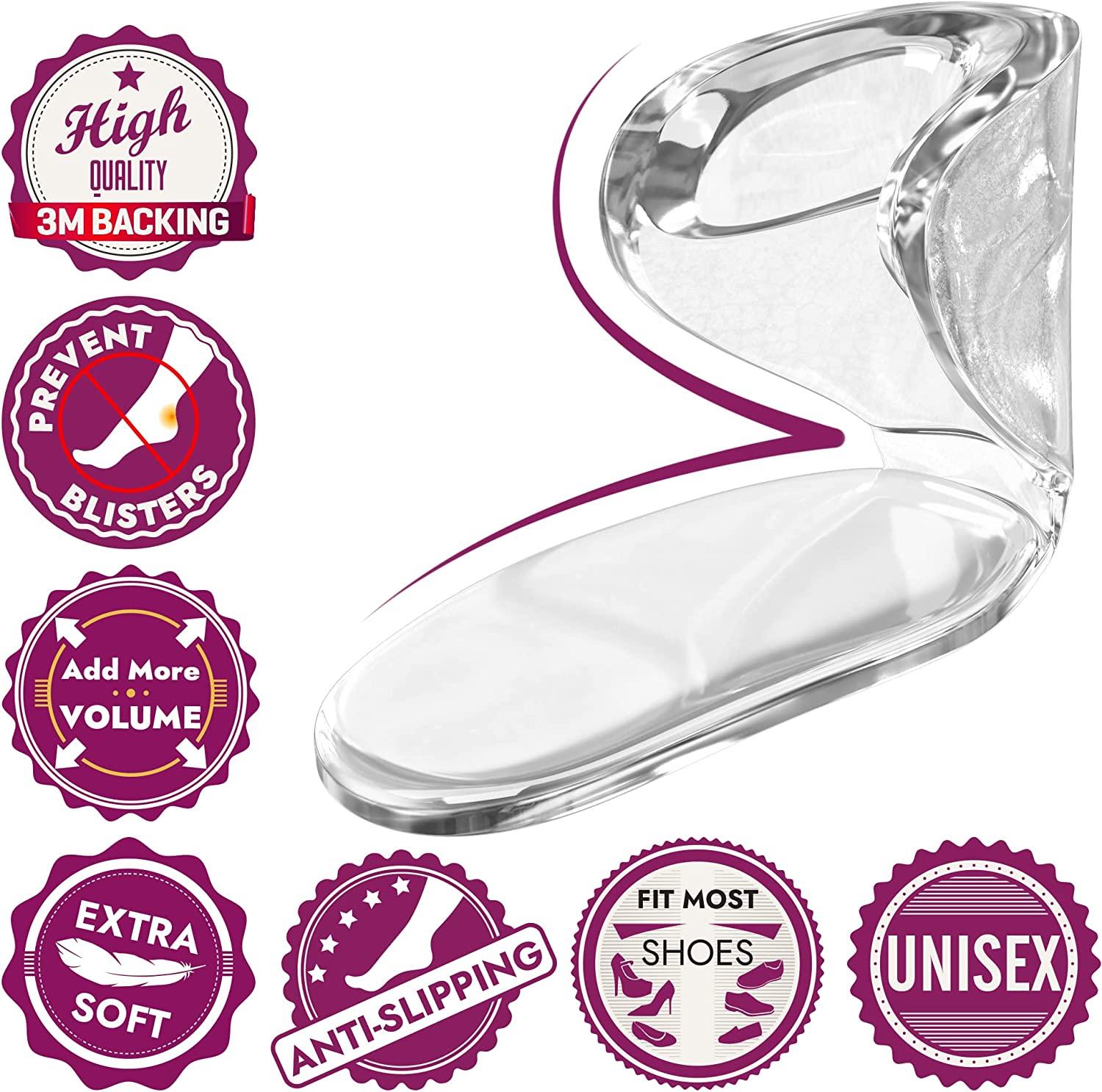 8 Extra Soft Heel Grips for Womens Shoes Heel Blister Prevention Gel ...