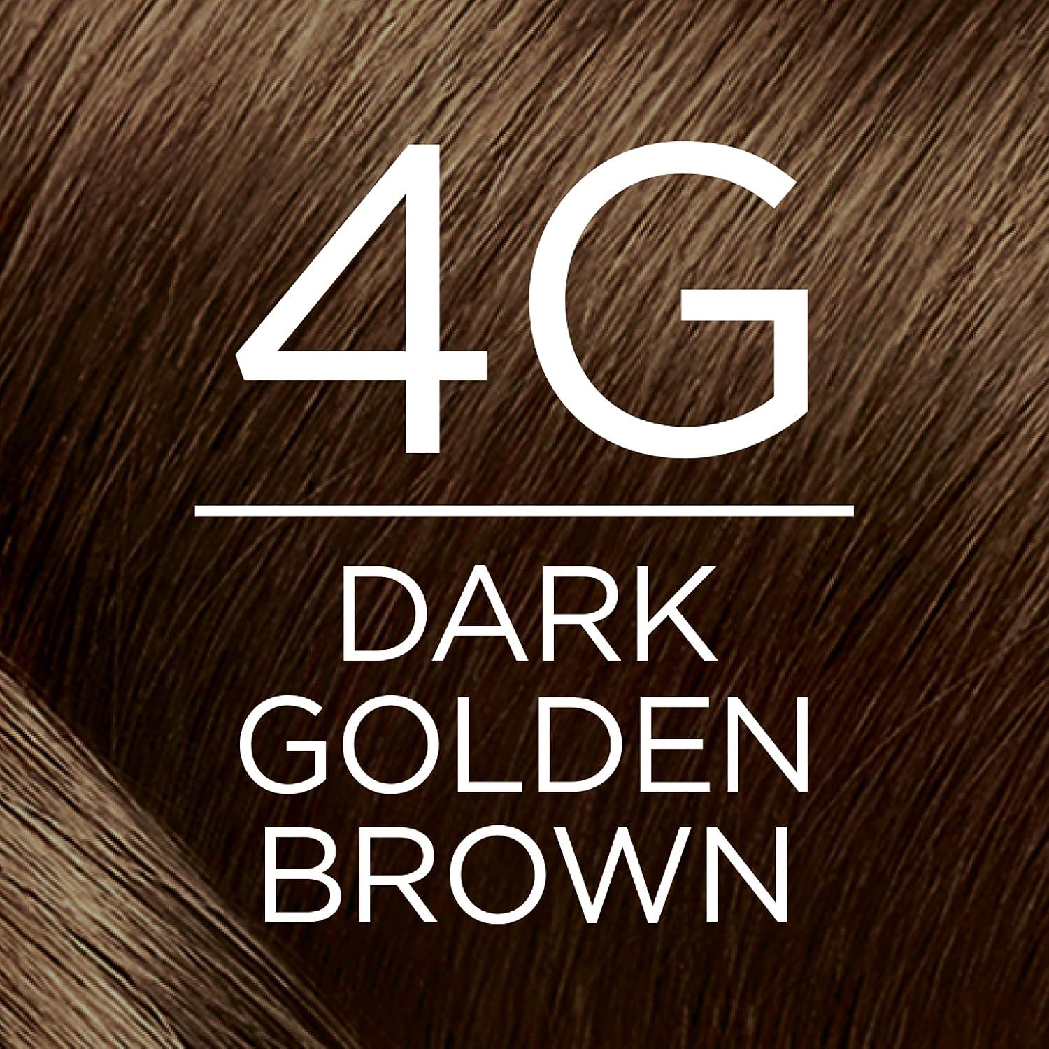 L'Oreal Paris Excellence Creme 4G Dark Golden Brown Hair Color - Gray ...