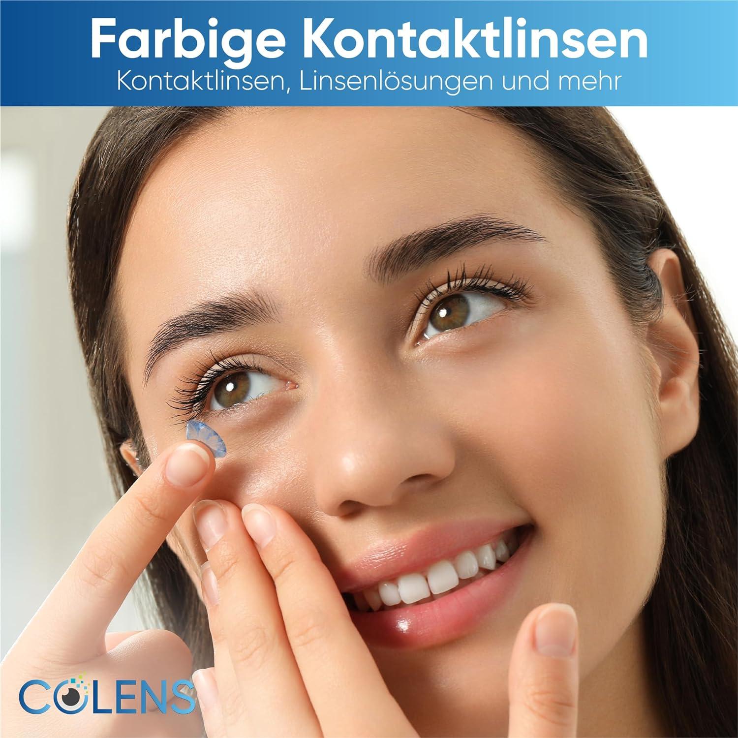 Colens Diamond Blue Contact Lenses - Annual Colored Lenses with High ...