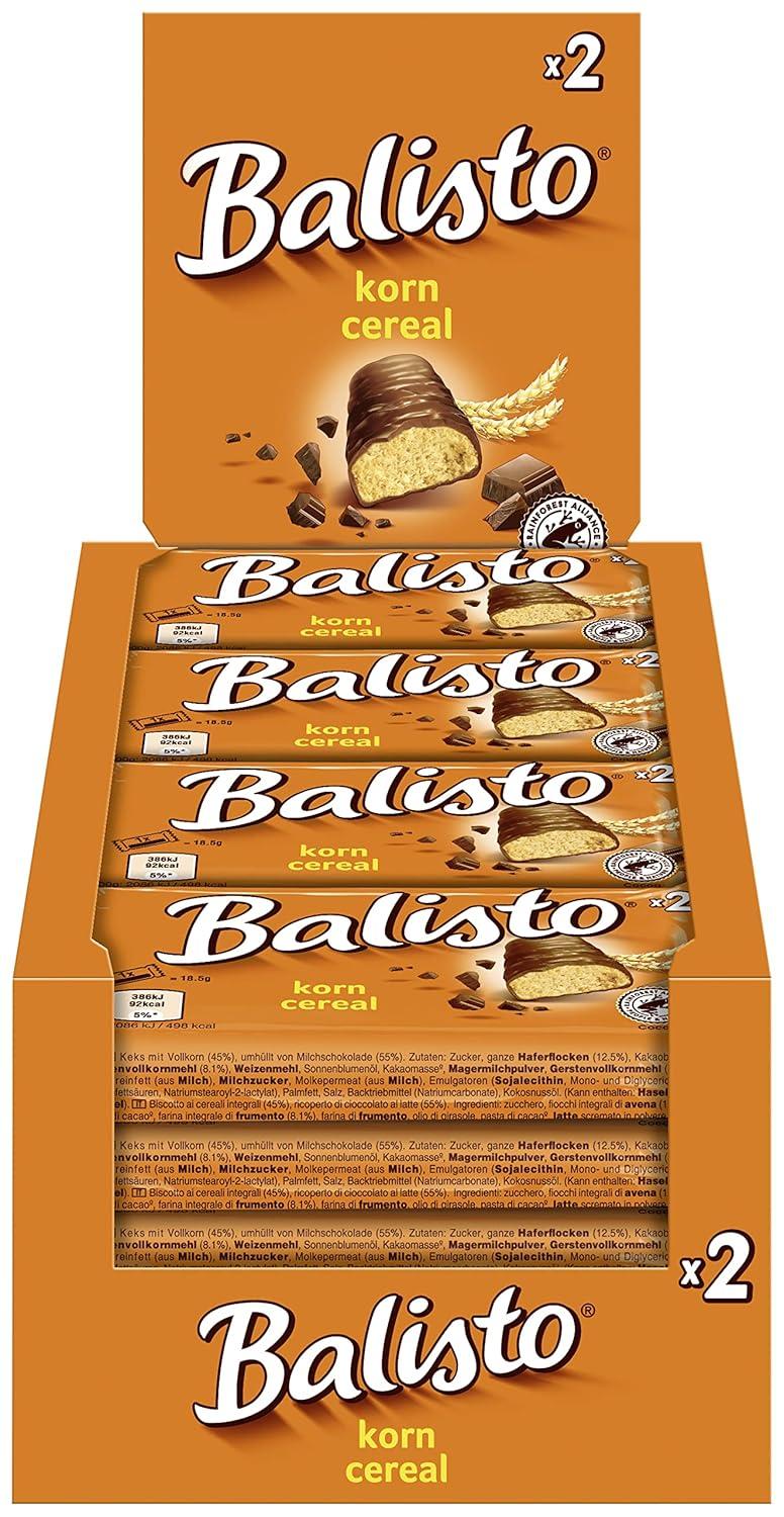 Buy Balisto Chocolate Bar - Grain Mix & Orange | 20 x 37g Bars ...