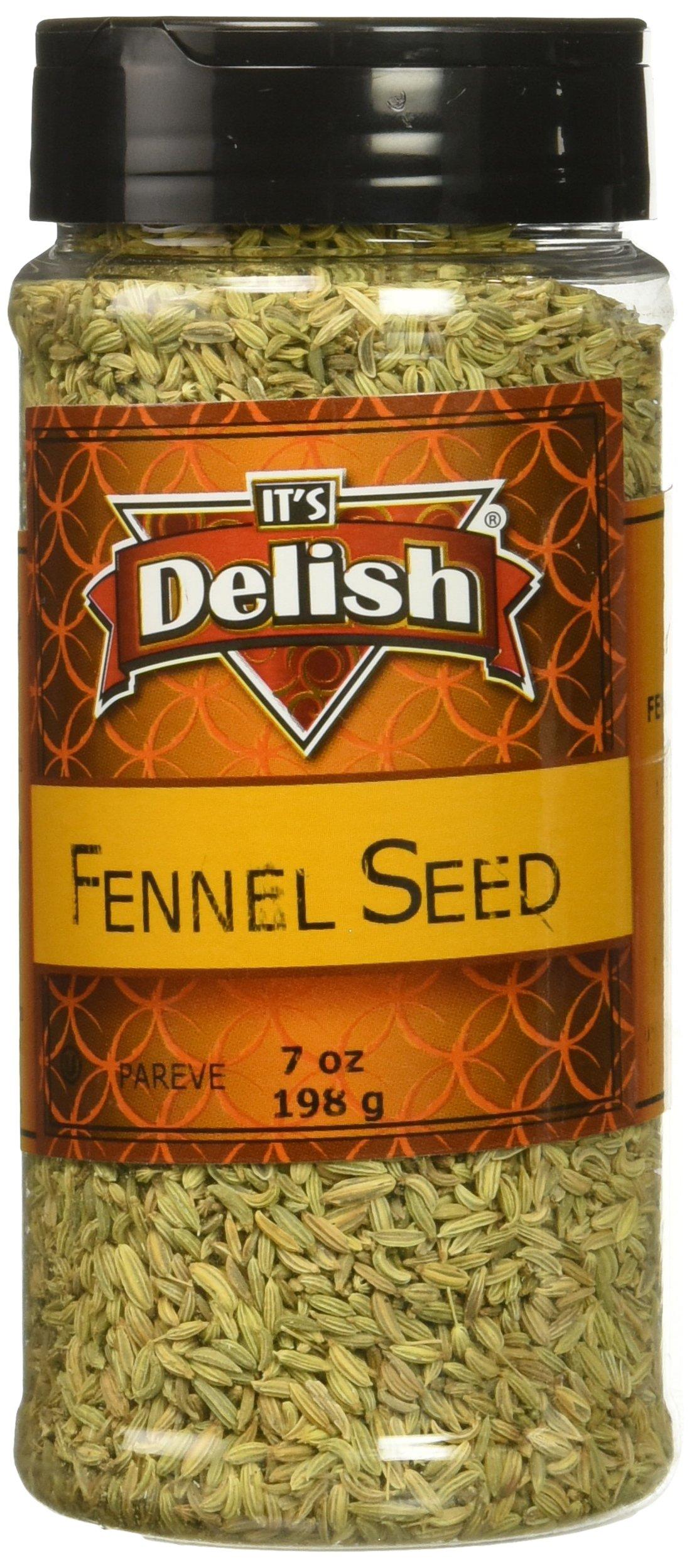 Its Delish Fennel Seeds - All Natural Medium Jar 7 oz (1 Pack) | Buy ...