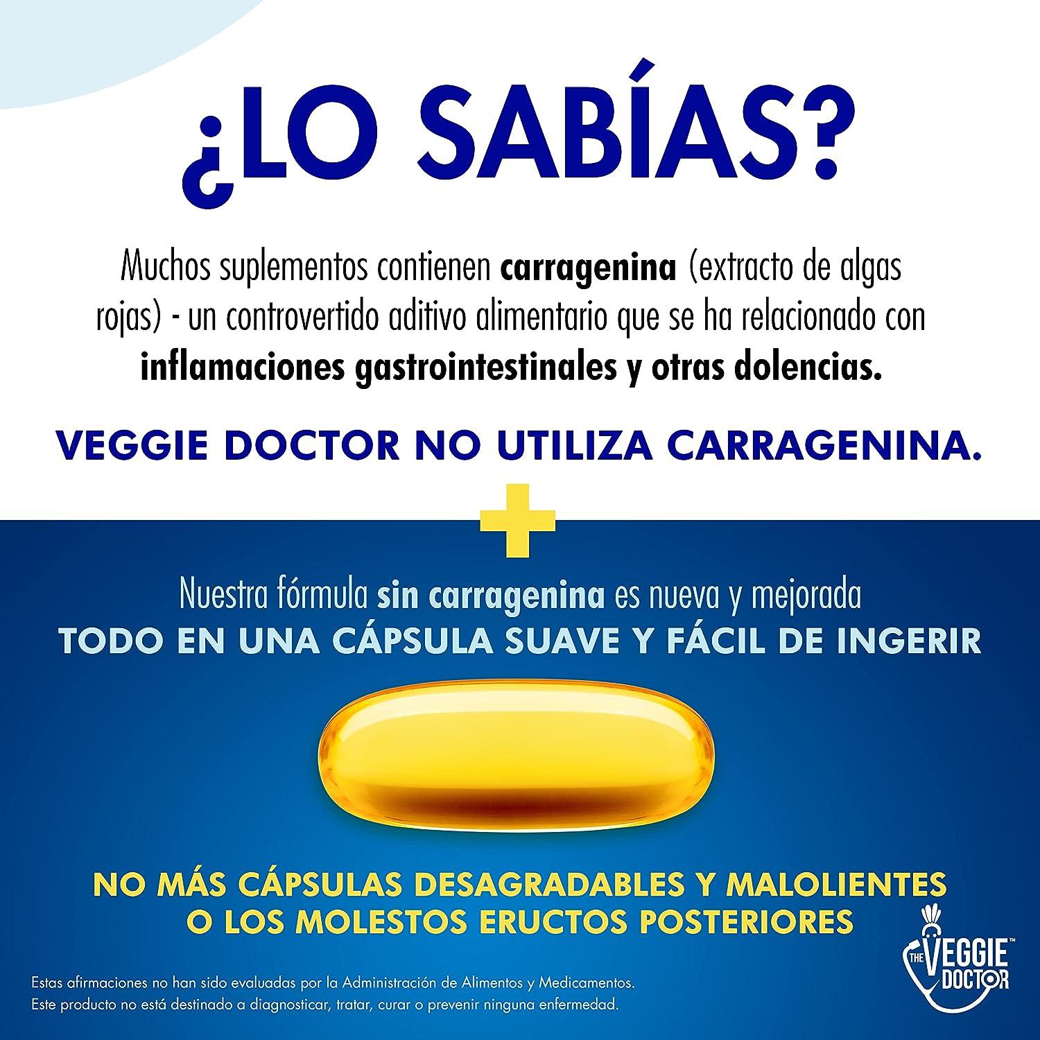 Omega 3 Vegano en C psulas & M s Puro que Los Suplementos Alimenticios de Aceite de Pescado ...