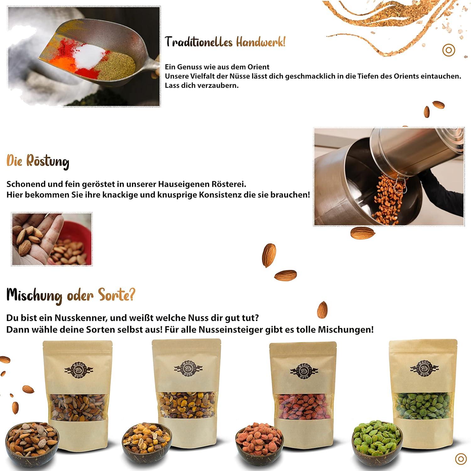 Buy Magic Nuts Premium Nut Mix - Roasted & Salted Macadamias Almonds Cashews Pistachios ...