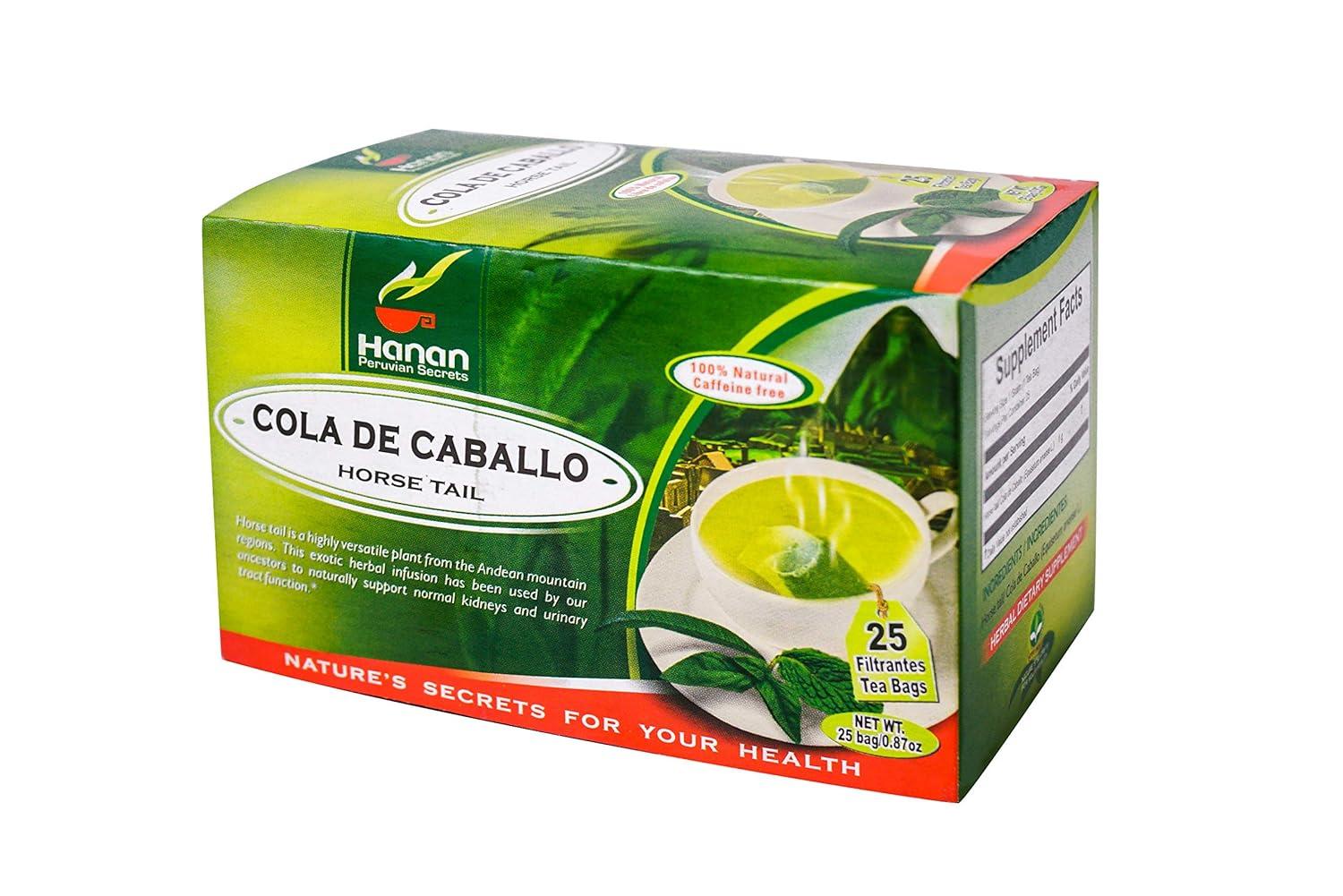 Hanan Peruvian Secrets Cola De Caballo Herbal Tea - 25 Tea Bags ...