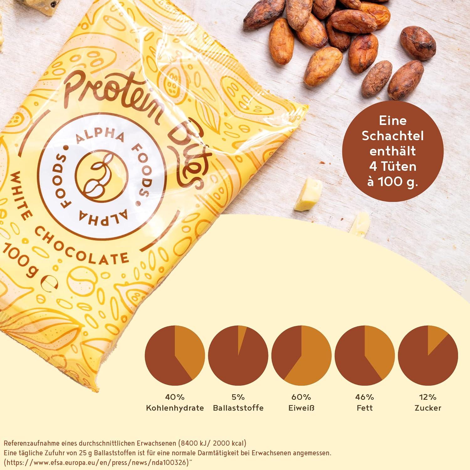 Alpha Foods Whey Protein Snack Bar - 78% White Chocolate High Protein ...