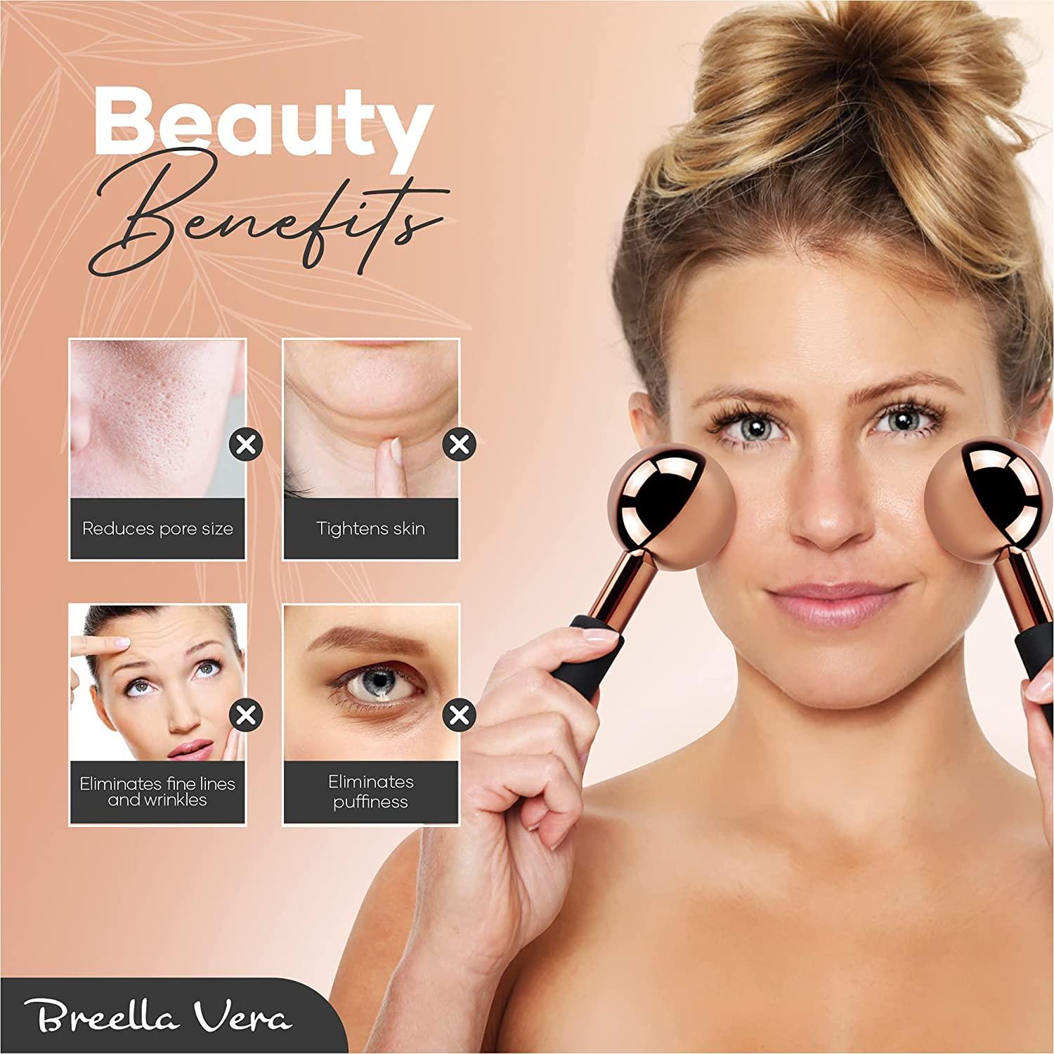 BreellaVera Ice Globes for Facials - Facial Massager and Ice Roller ...