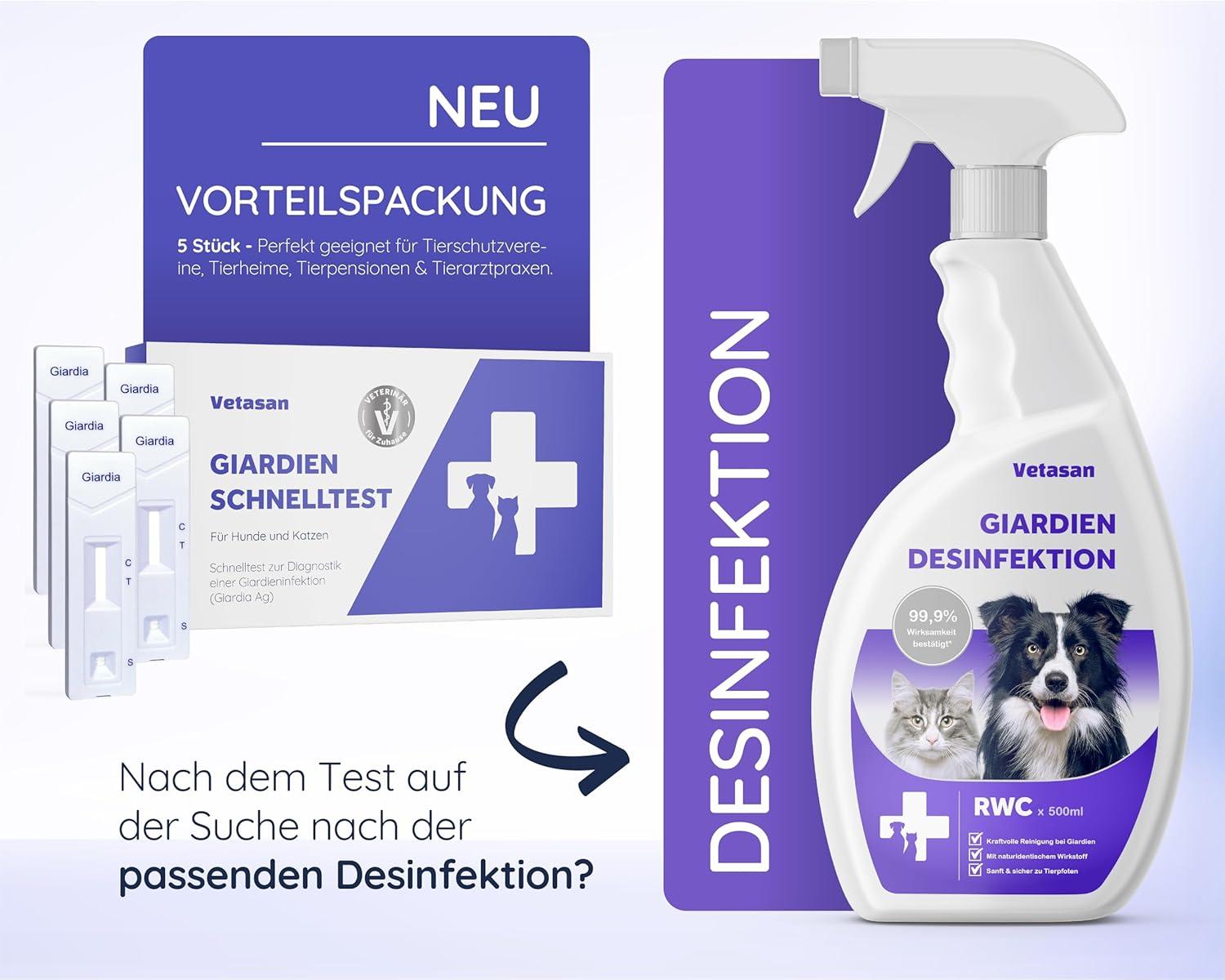 Vetasan 1x Giardia Quick Test for Dogs & Cats | Professional Giardia ...
