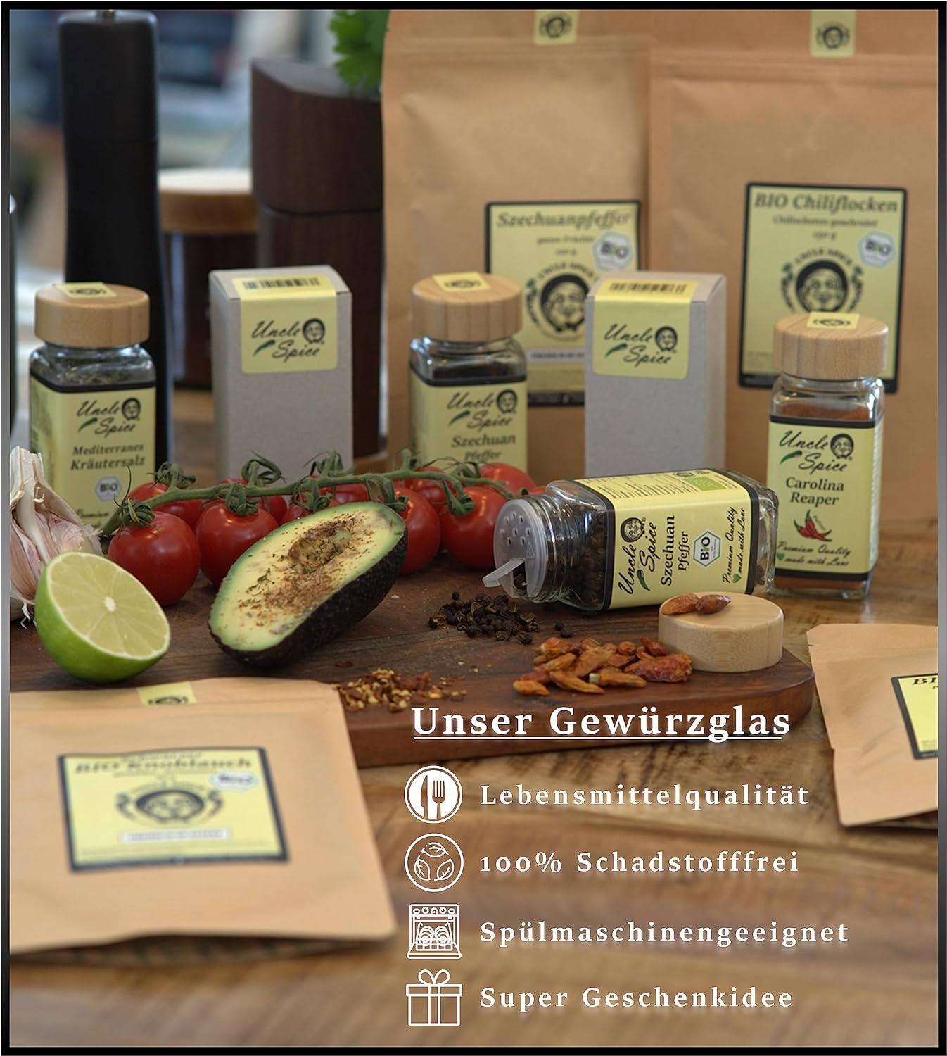 Uncle Spice Bio Curry Powder 45g - Authentic Madras Blend for Sauces ...