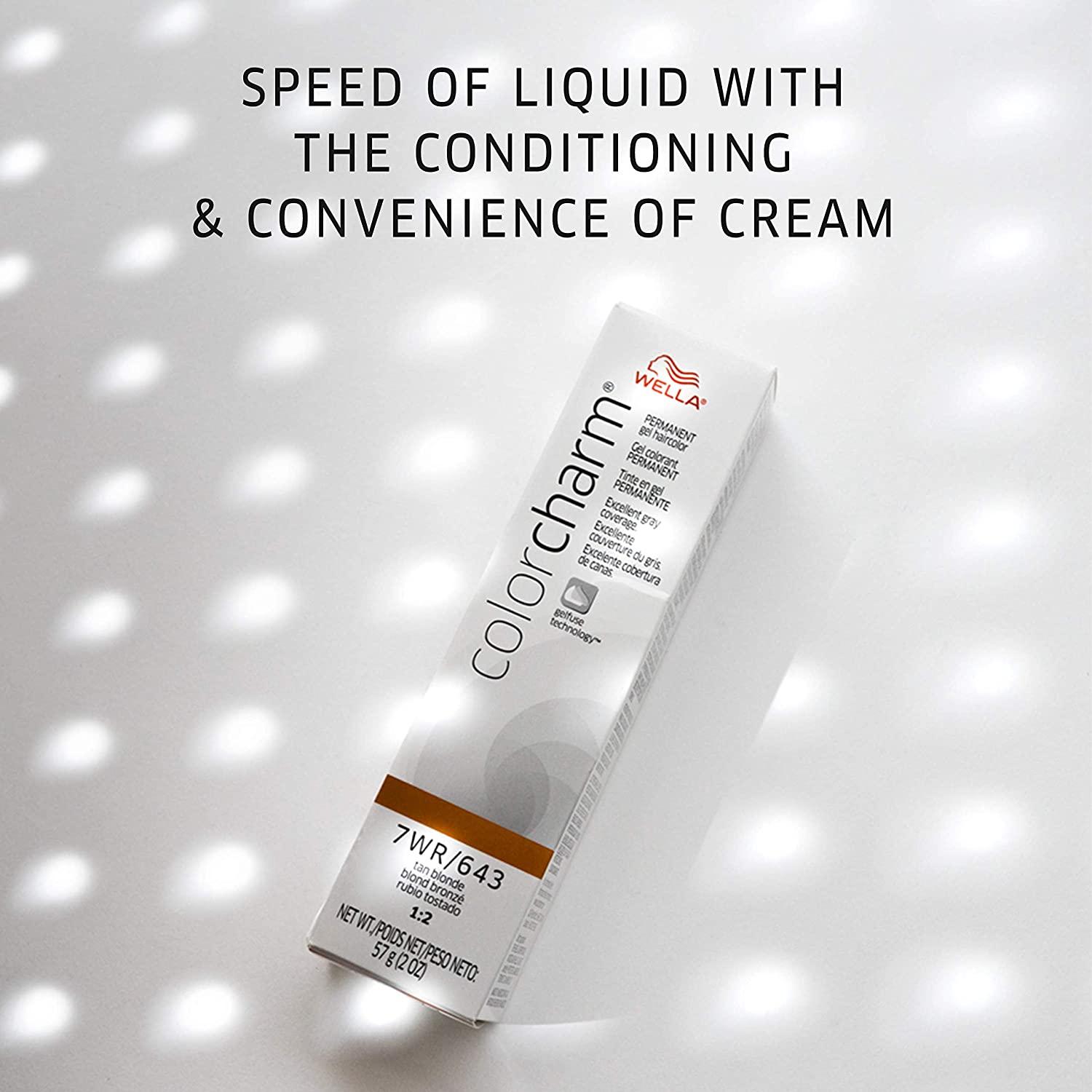 Wella Color Charm Permanent Gel Hair Color 9A Pale Ash Blonde & 5N ...