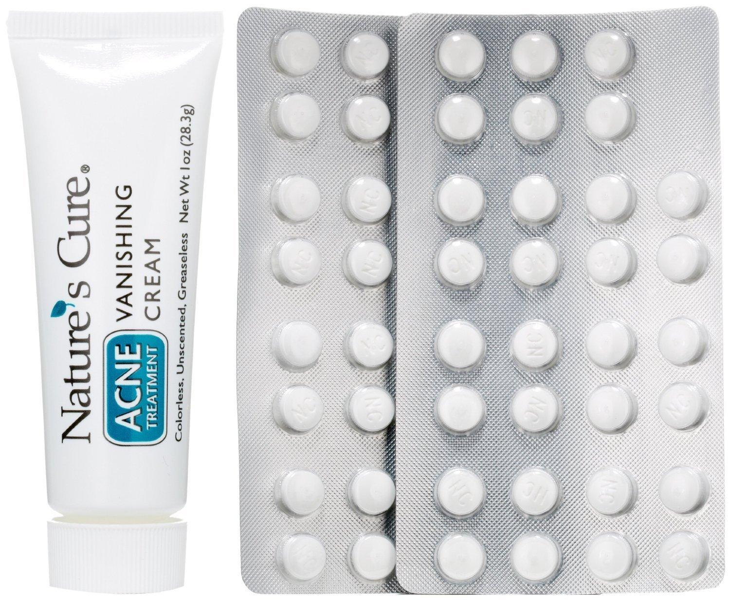Nature's Cure Two Part Acne Treatment System for Men - 1 Month Supply ...