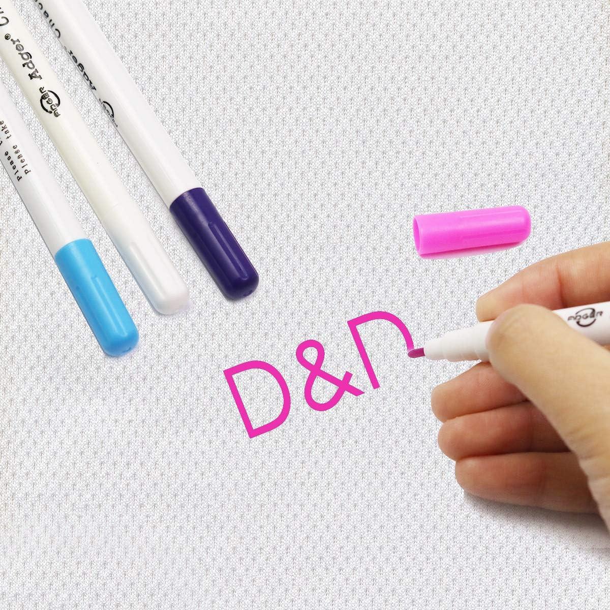 D&D Fabric Marking Pens 4 Color Water Soluble Ink for Quilting ...