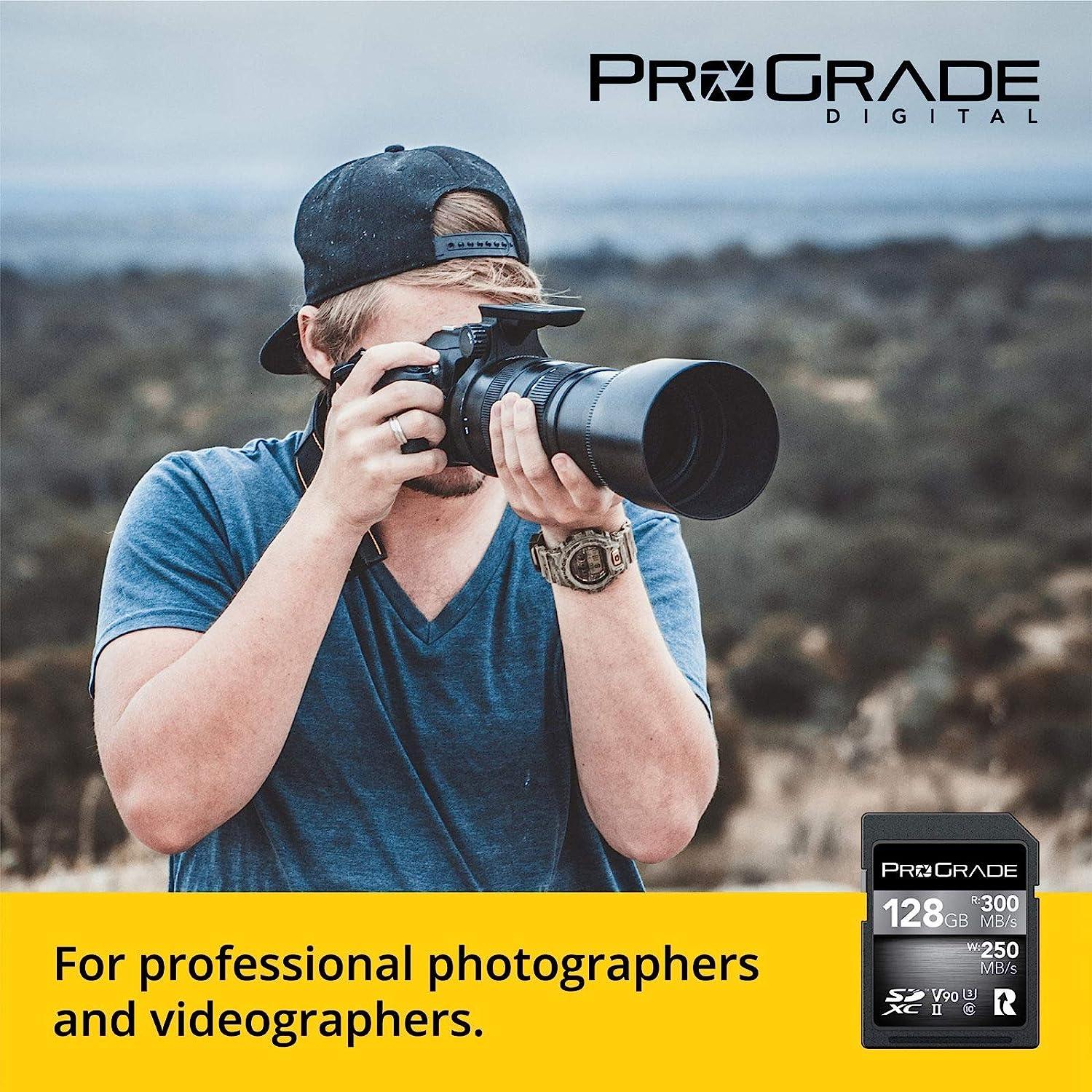 128GB Professional Memory Card ProGrade Digital SDXC UHS-II V90 Memory ...