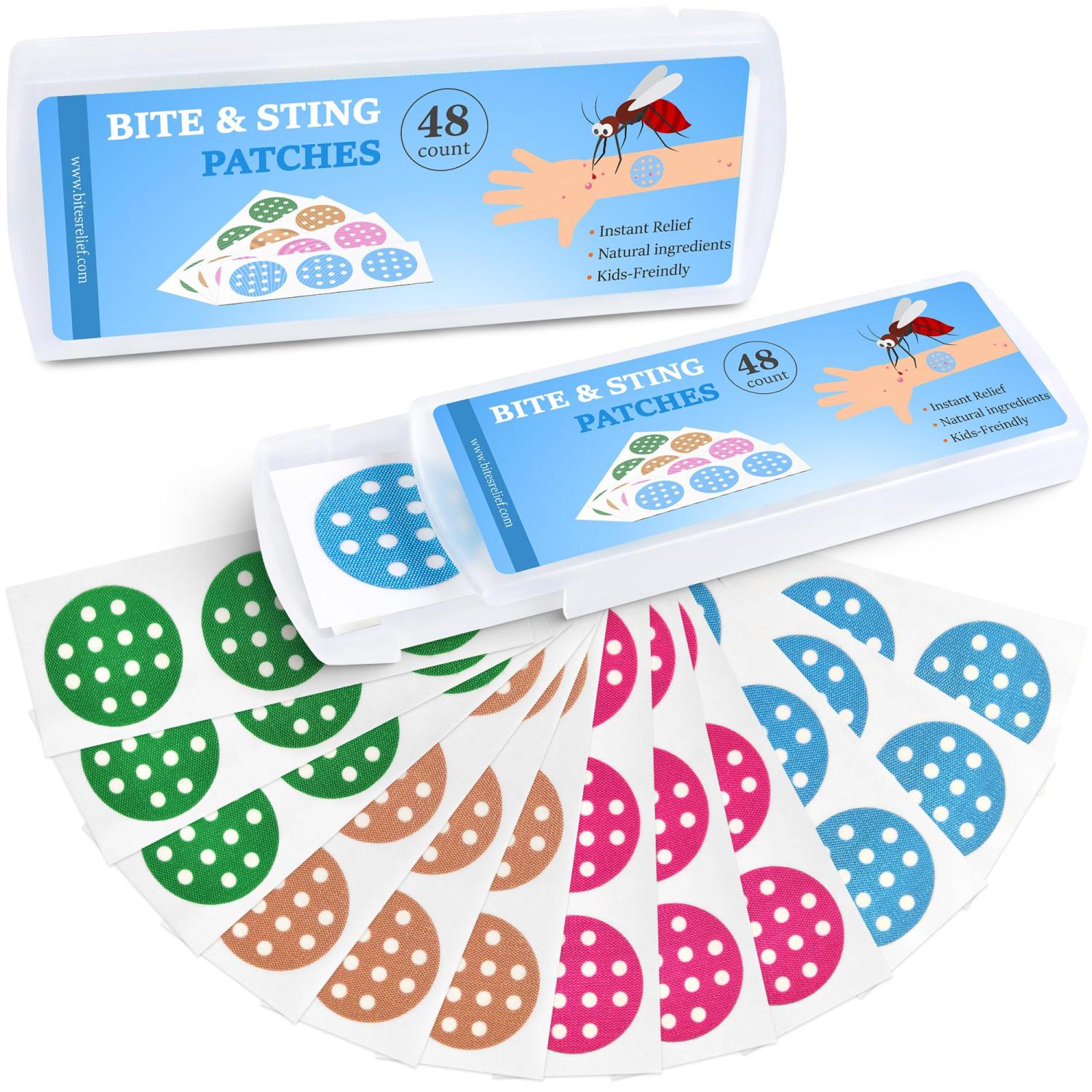 EZ Bites Relief Patch 48 Count - Natural After-Bite Itch Relief for ...