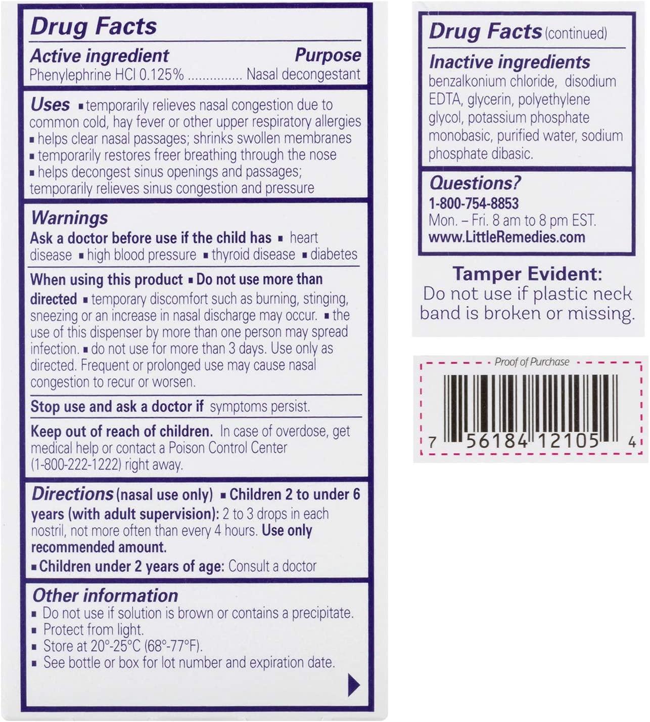 Little Remedies Nasal Decongestant Drops 0.5 oz - Pack of 6 | Buy Now ...