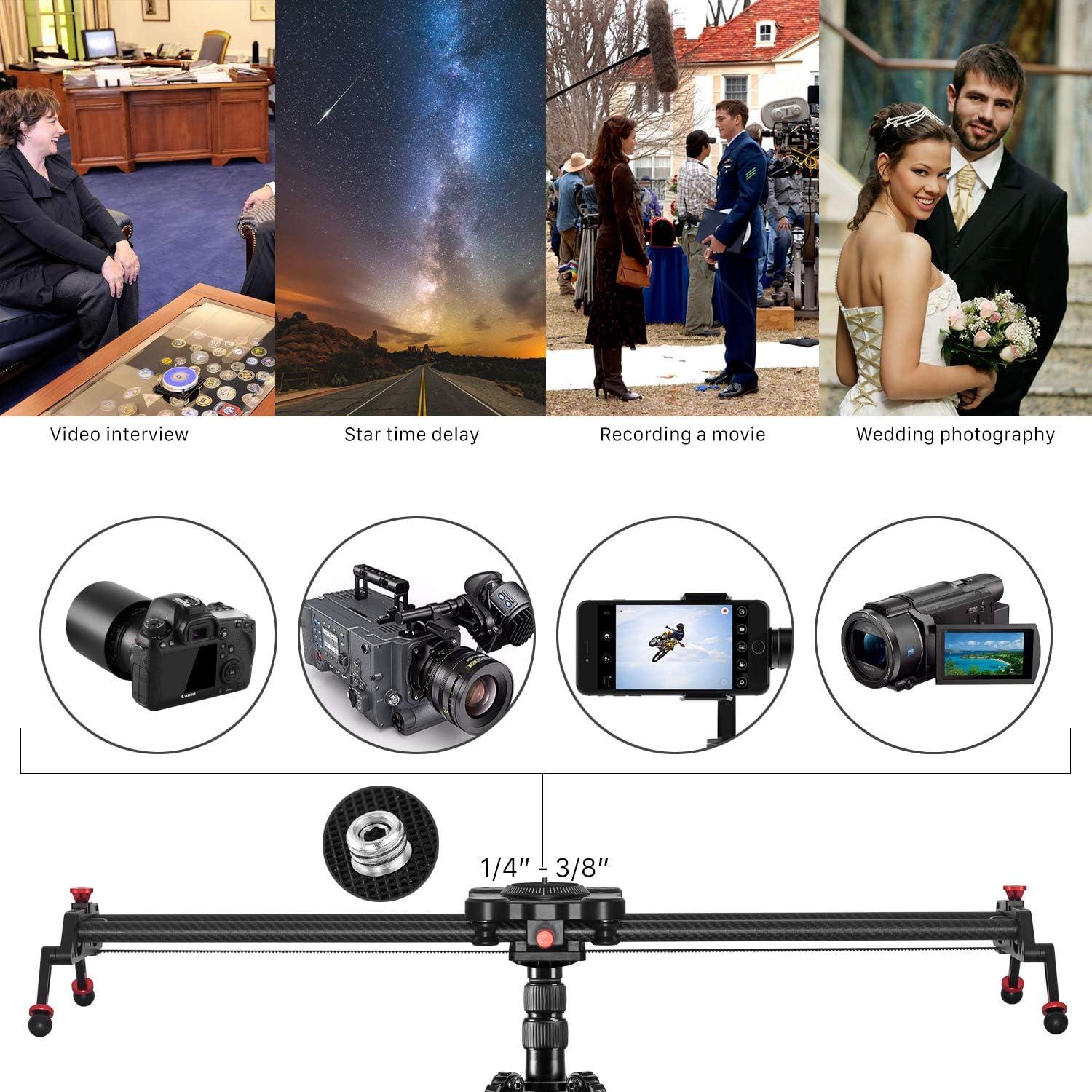 Camera Slider Track Dolly Slider Rail System with Motorized Time Lapse ...
