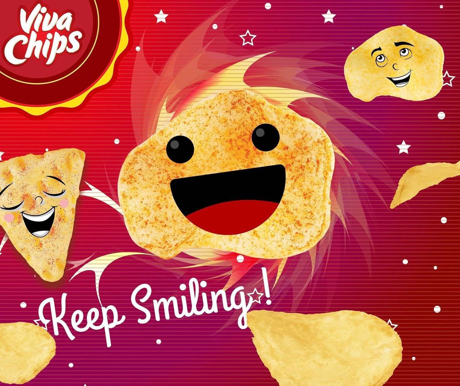 VIVA Potato Chips Masala Crisp and Healthy Snack Cheese Pizza Salt ...