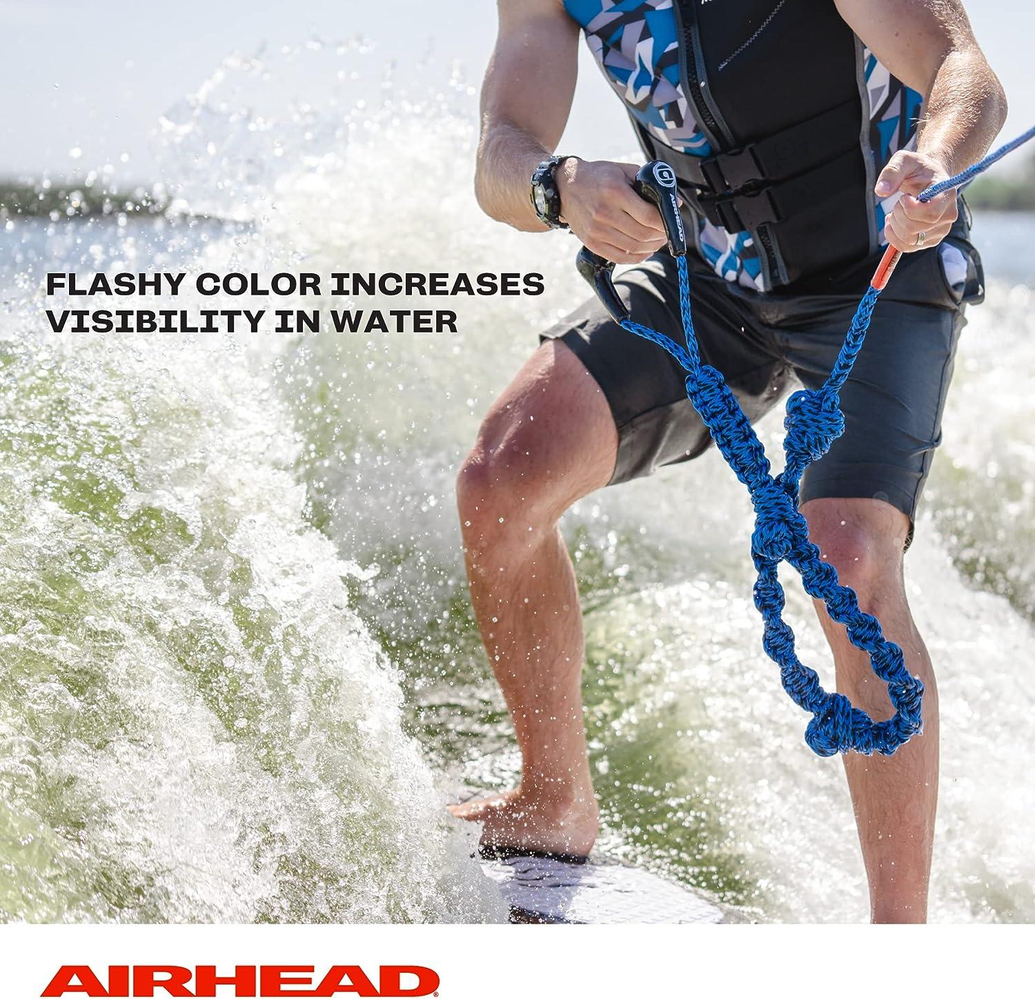Airhead Spiral Braid Wakesurf Rope - 3 Sections - 16 Feet | Premium ...
