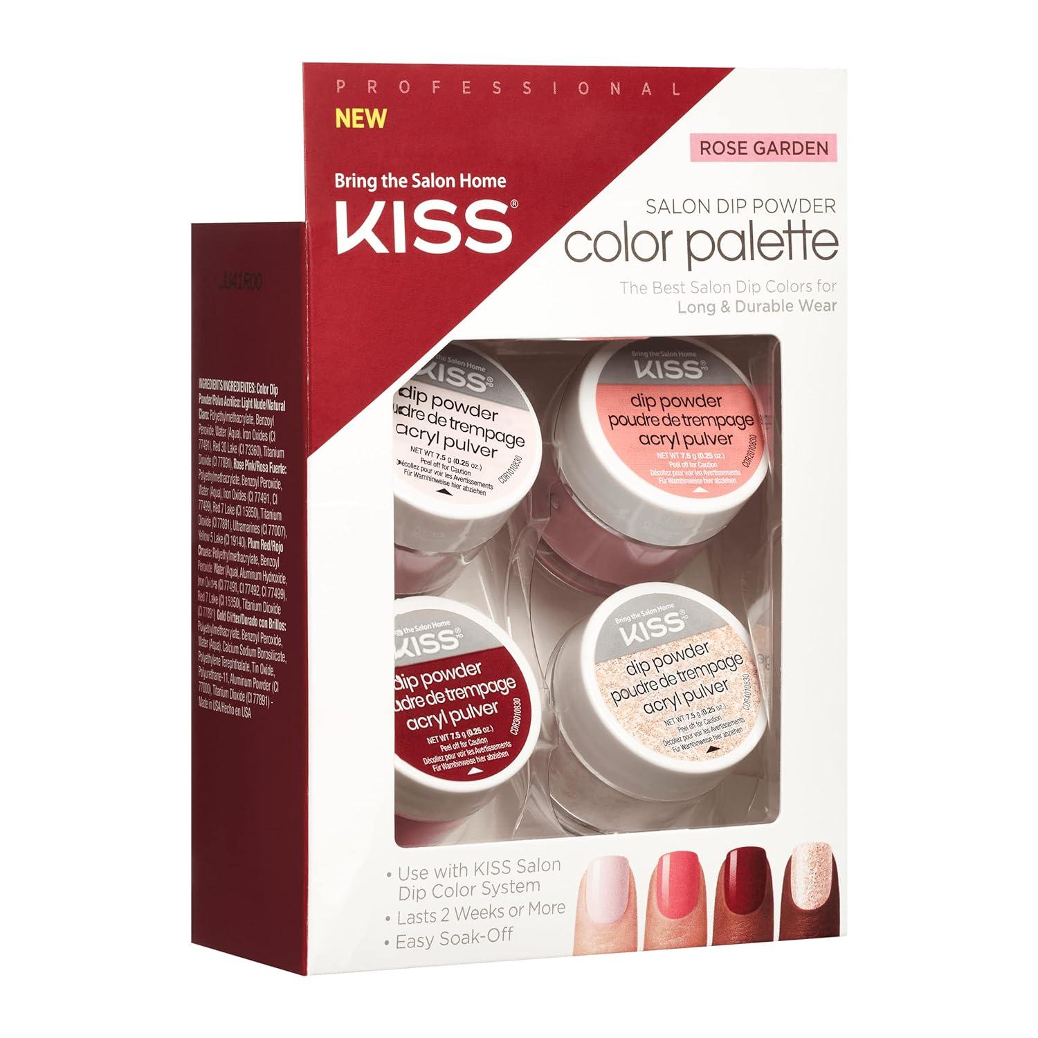 KISS Salon Dip Color System Powder Palettes Set - Rose Garden ...