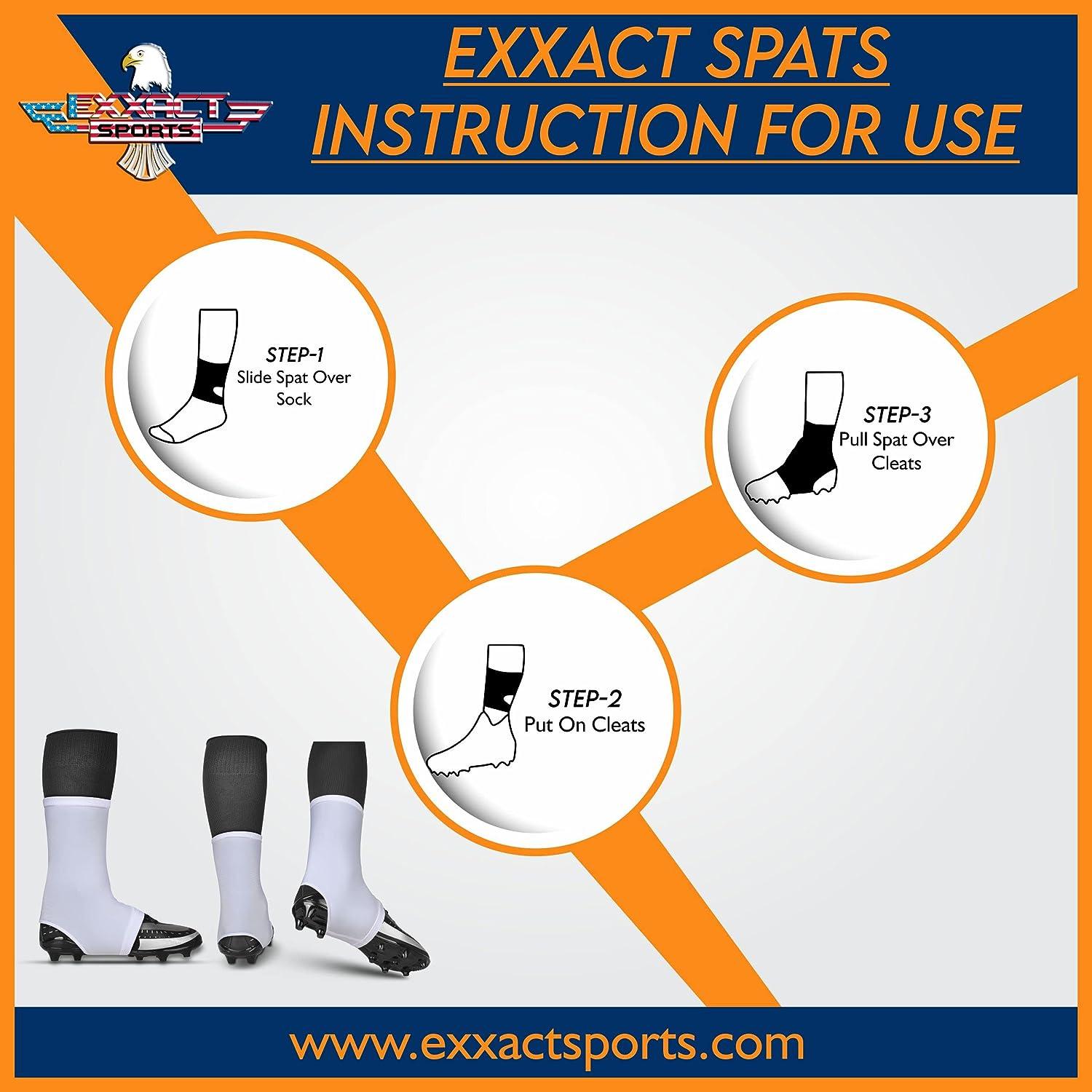 Exxact Sports White X-Large Cleat Covers for Football, Soccer, and ...