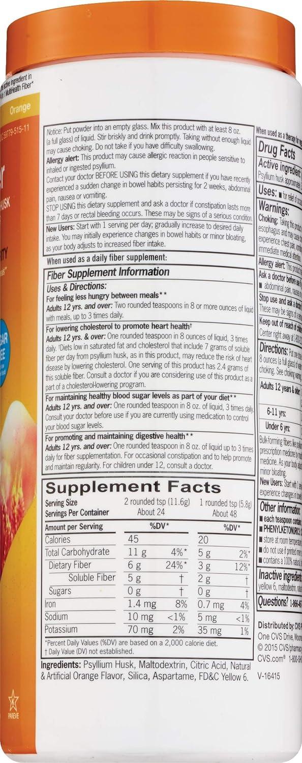 Meta Title: CVS Health Natural Daily Fiber | Smooth Dissolving Formula ...