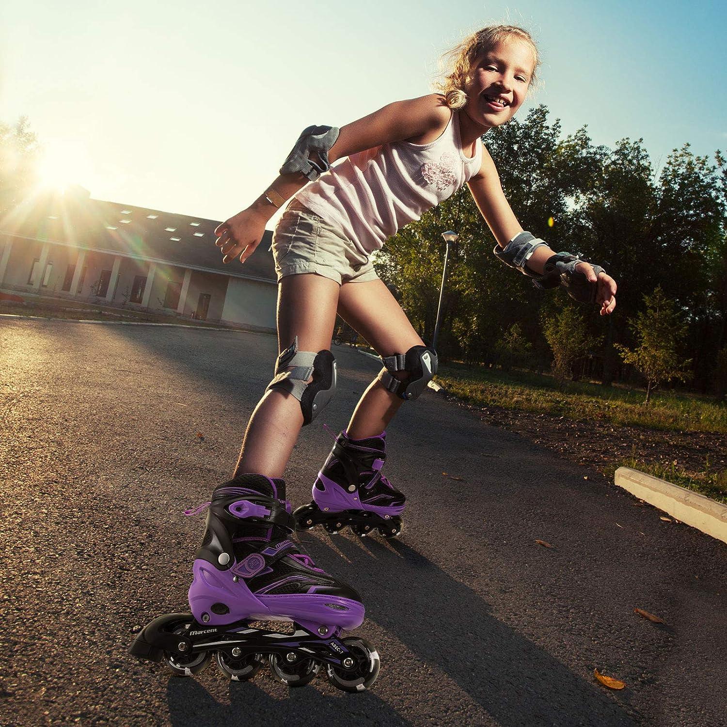 purple inline skates