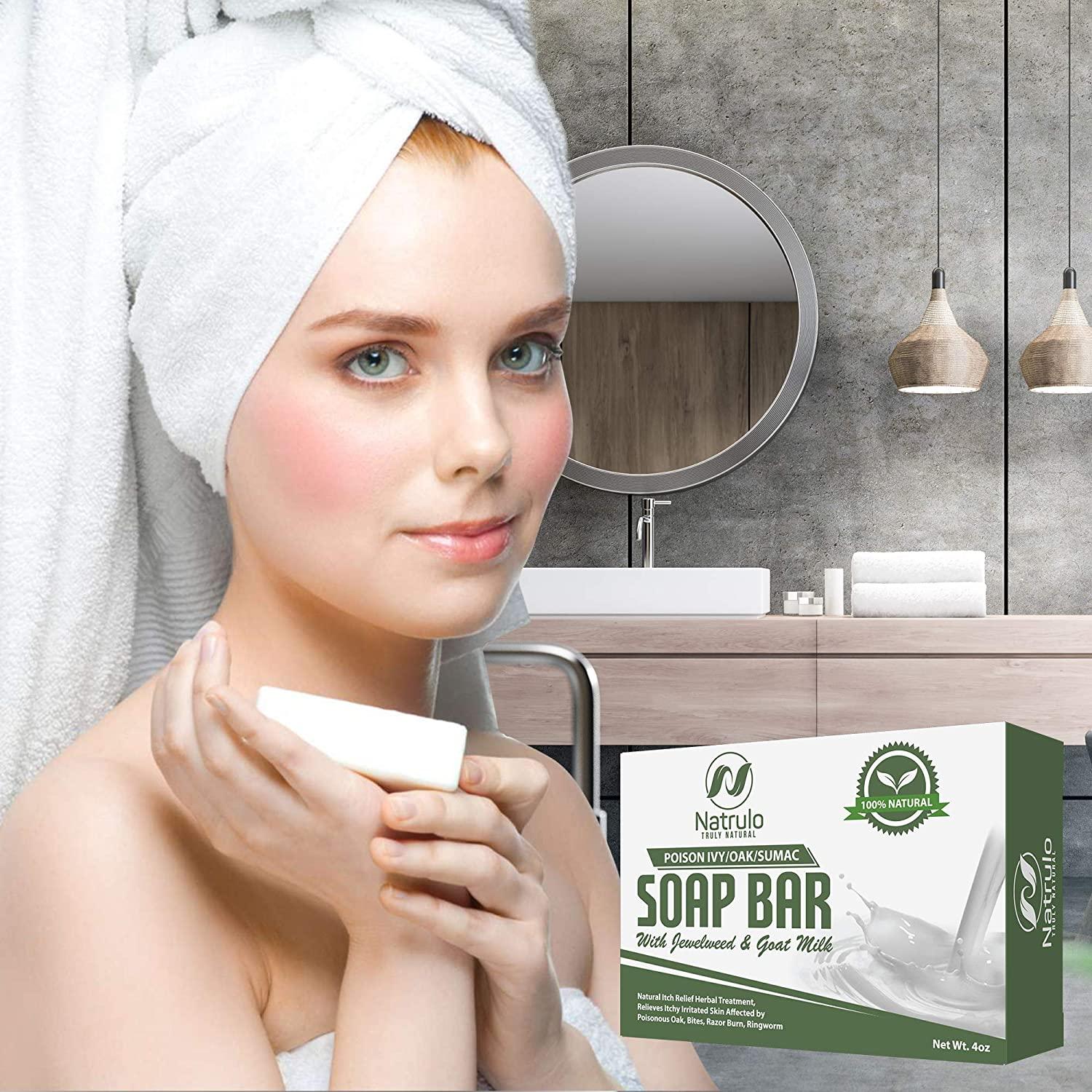 Poison Ivy Soap Bar with Jewelweed - Natural Itch Relief for Poison Ivy ...