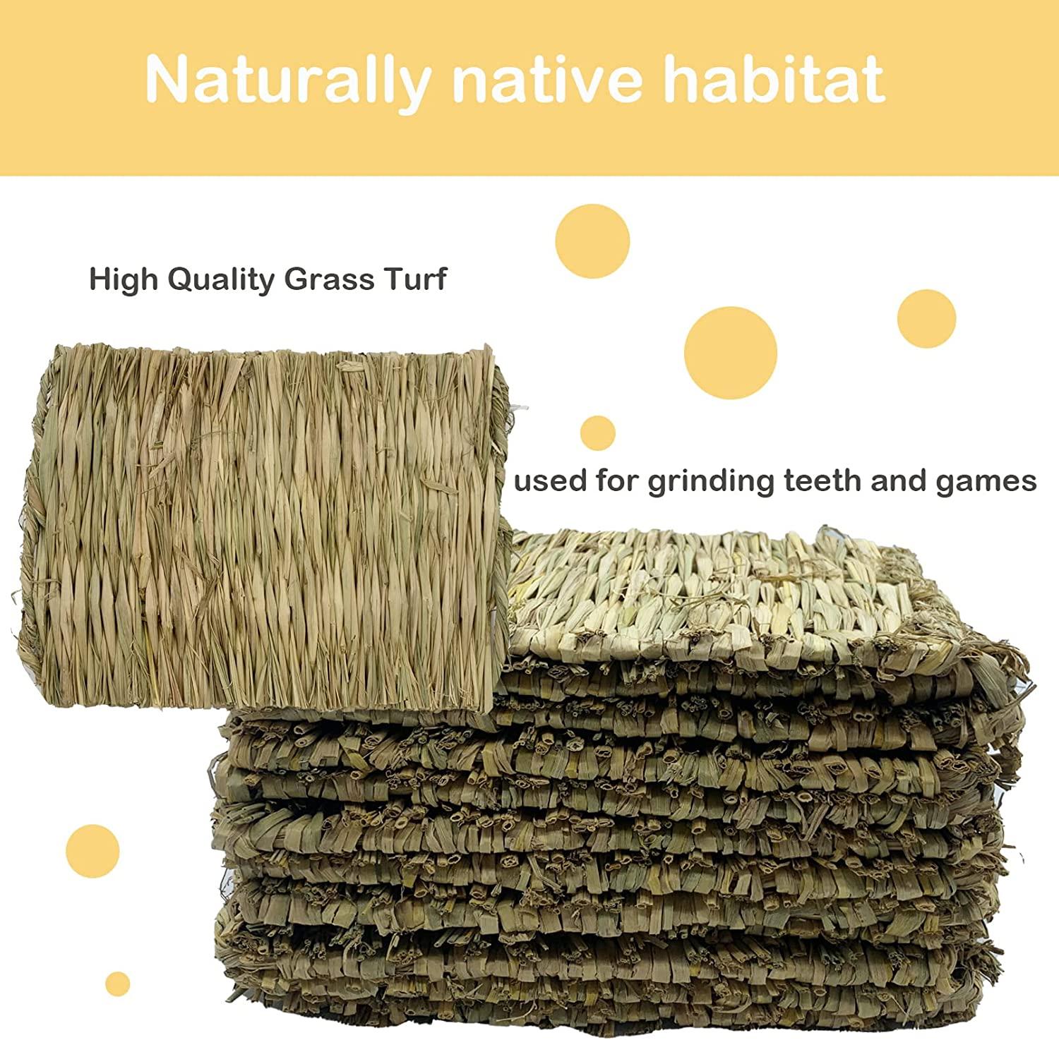 Handwoven Grass Nesting Box Pads for Chickens and Small Animals - Set ...