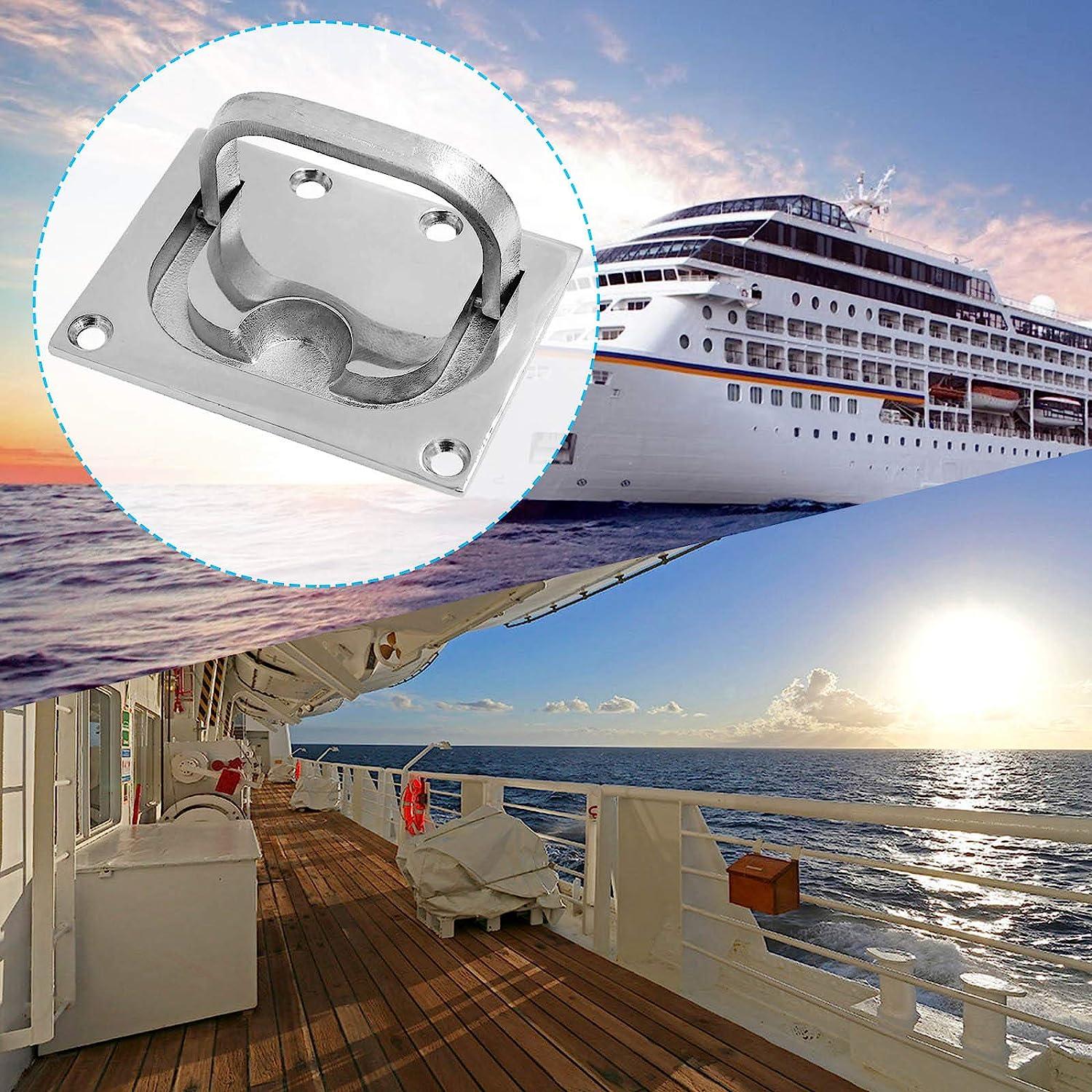 TEANTECH 316 Stainless Steel Hatch Pull Flush Lift Boat Ring Hatches ...