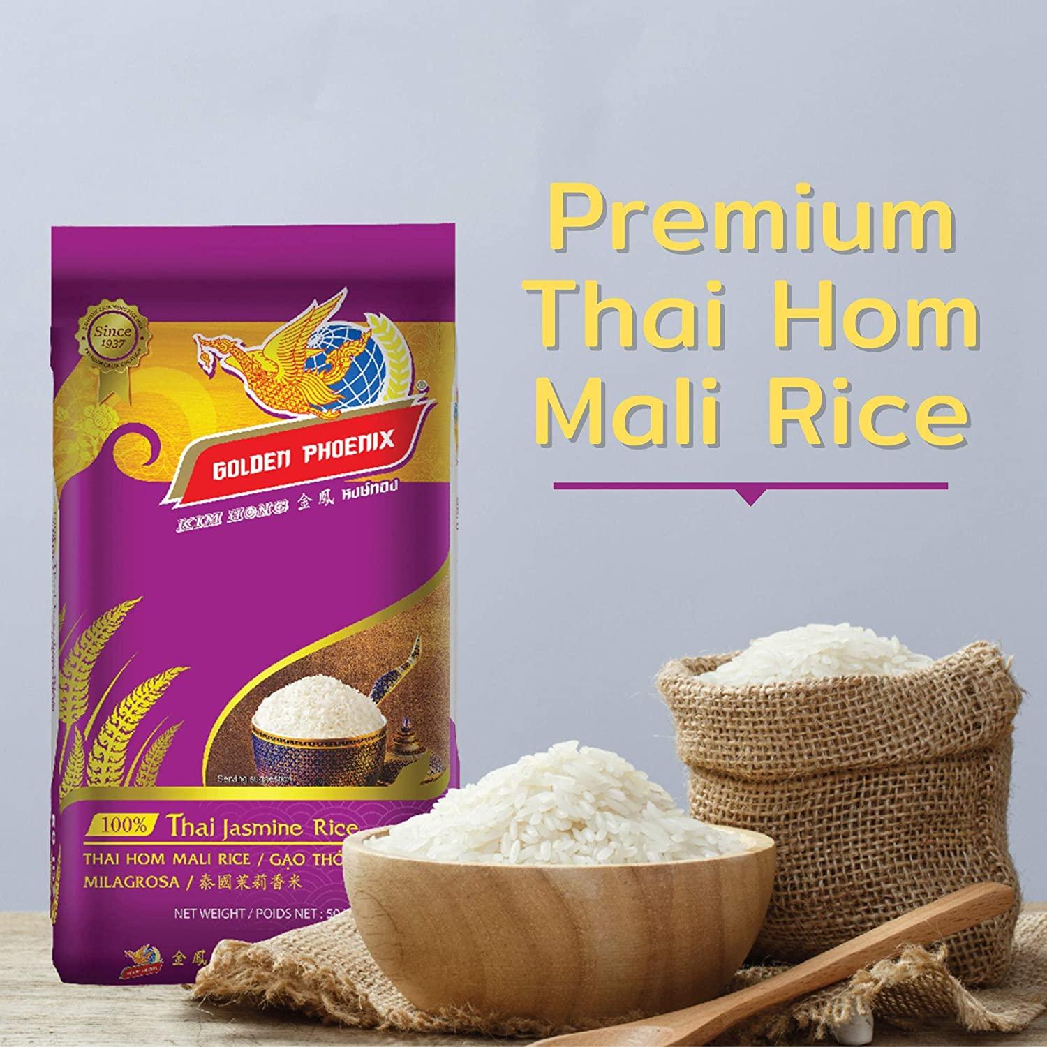 Golden Phoenix Pure Jasmine Rice 10 lb - 100% Thai Jasmine Rice | Buy ...