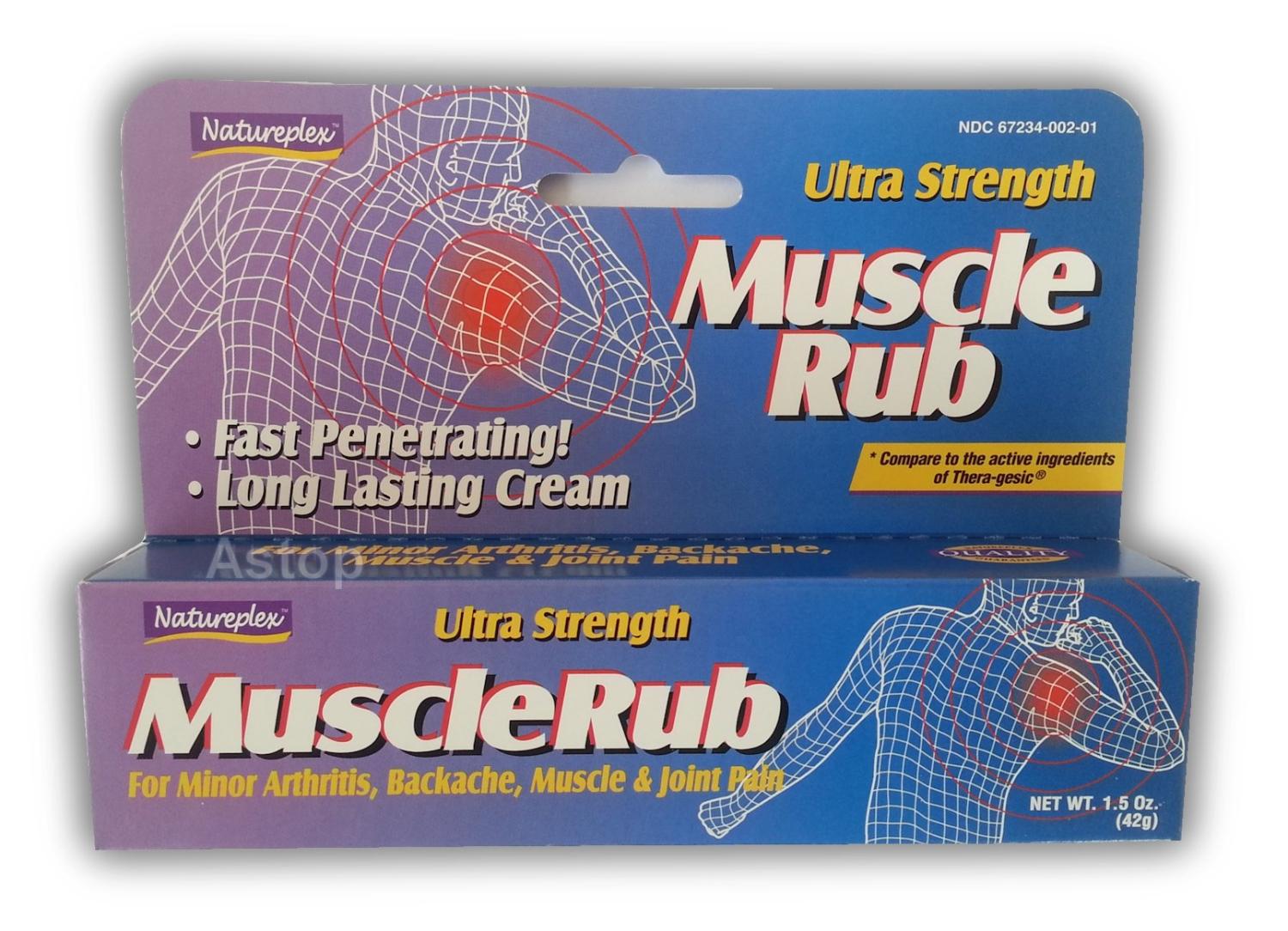 Natureplex Ultra Strength Muscle Rub 1.5 Oz (Pack of 5) - Fast Acting ...