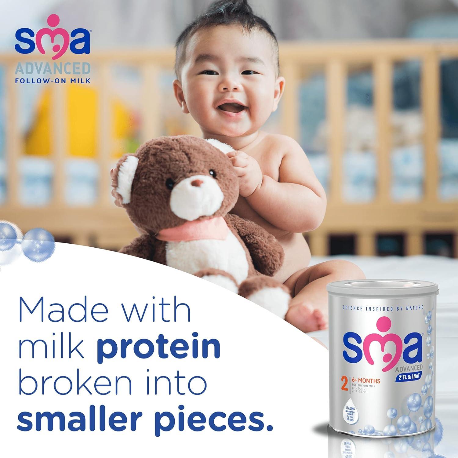SMA Advanced 2 Follow On Baby Milk Powder Formula | 6-12 Months 800g ...