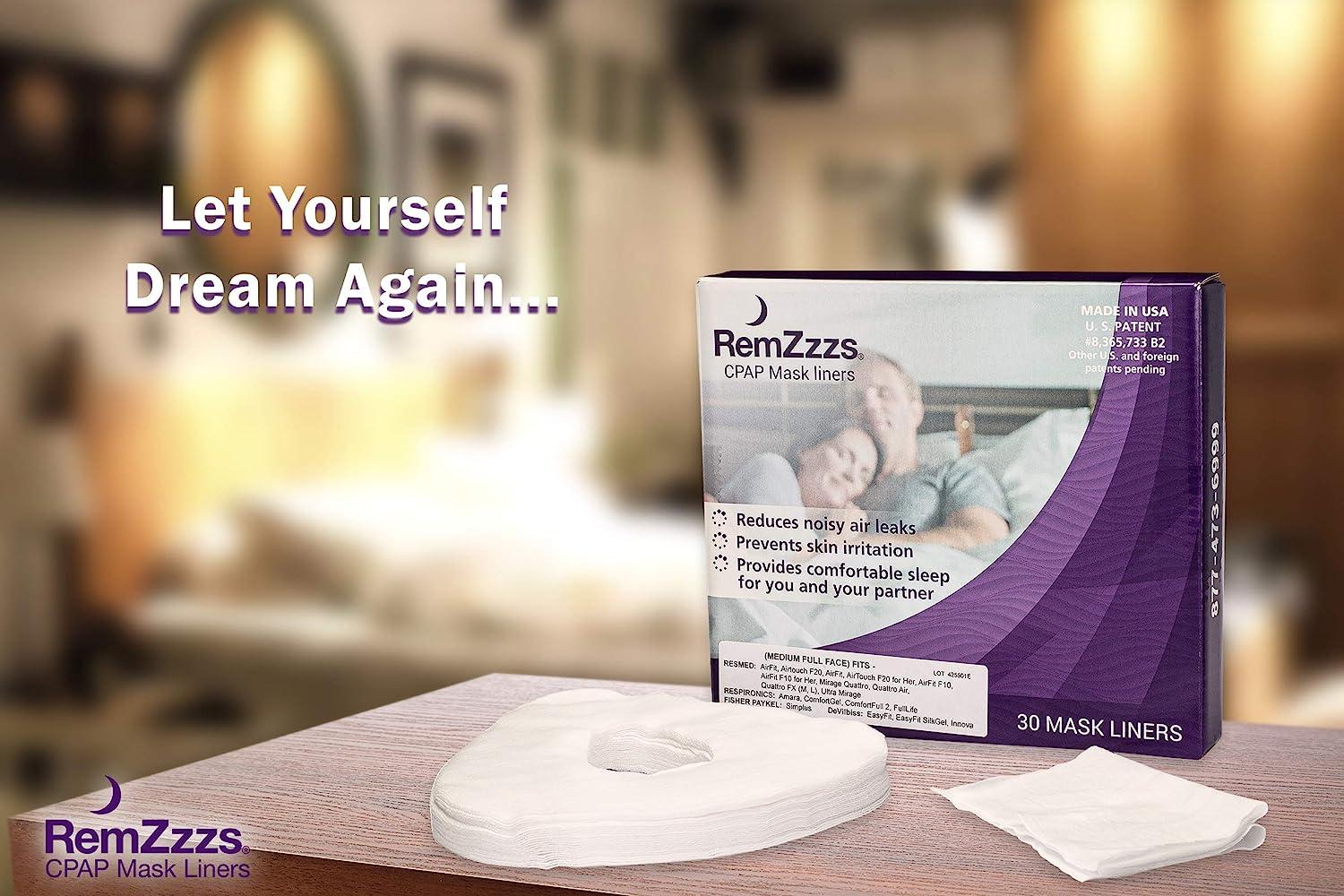 RemZzzs Full Face Cpap Mask Liners (K2-FM) - Reduce Air Leaks and ...