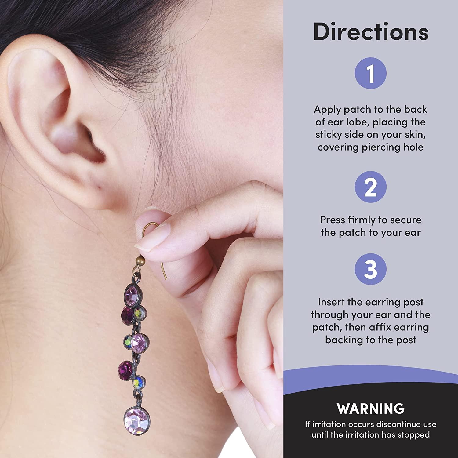 Lobe Miracle Clear Earring Support Patches - Ear Care for Droopy, Torn ... Lobe Miracle Clear Earring Support Patches - Ear Care for Droopy, Torn ...