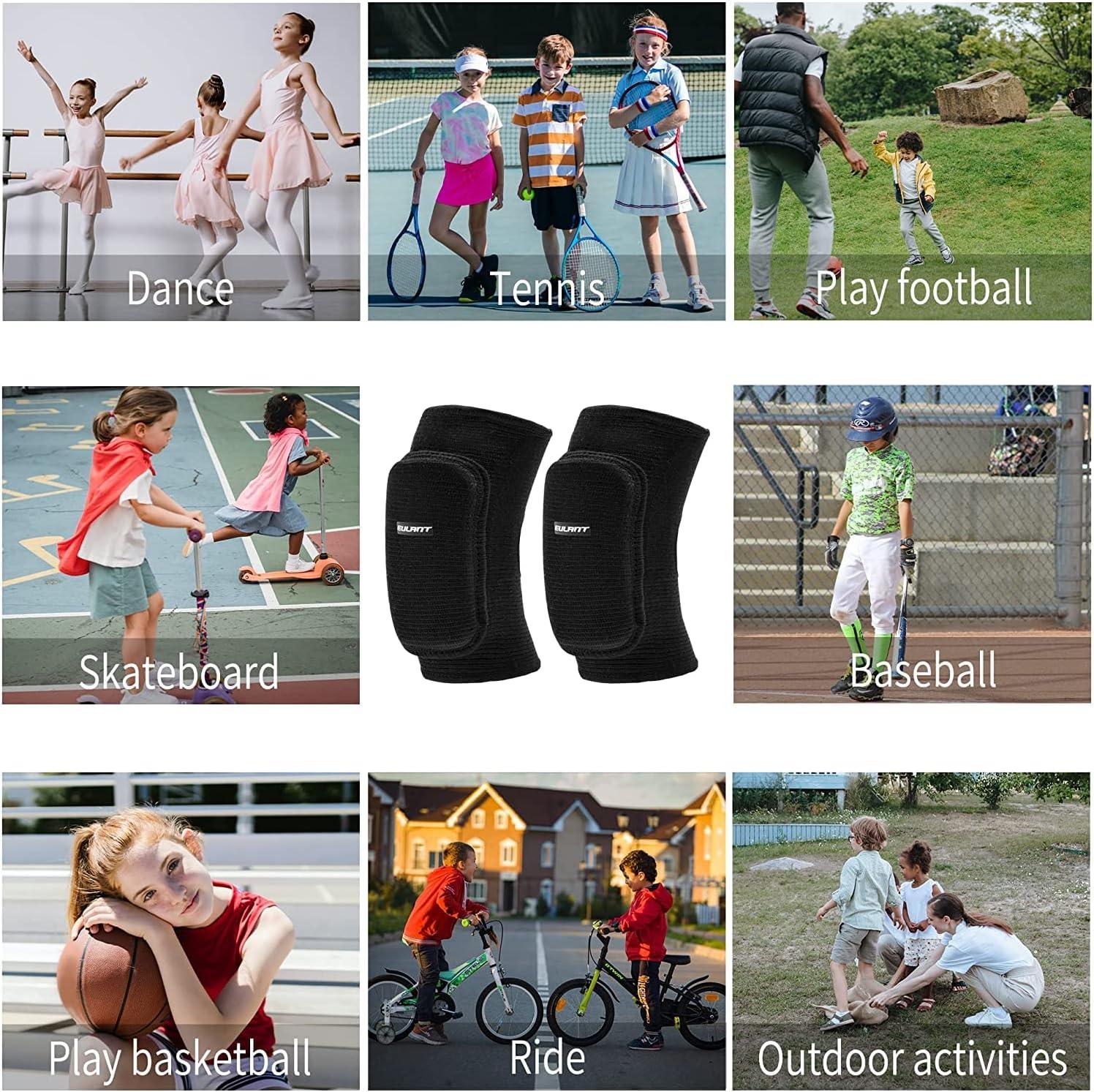 EULANT Kids Elbow Pads with Thicken Sponge Padding | Soft Elbow Brace ...