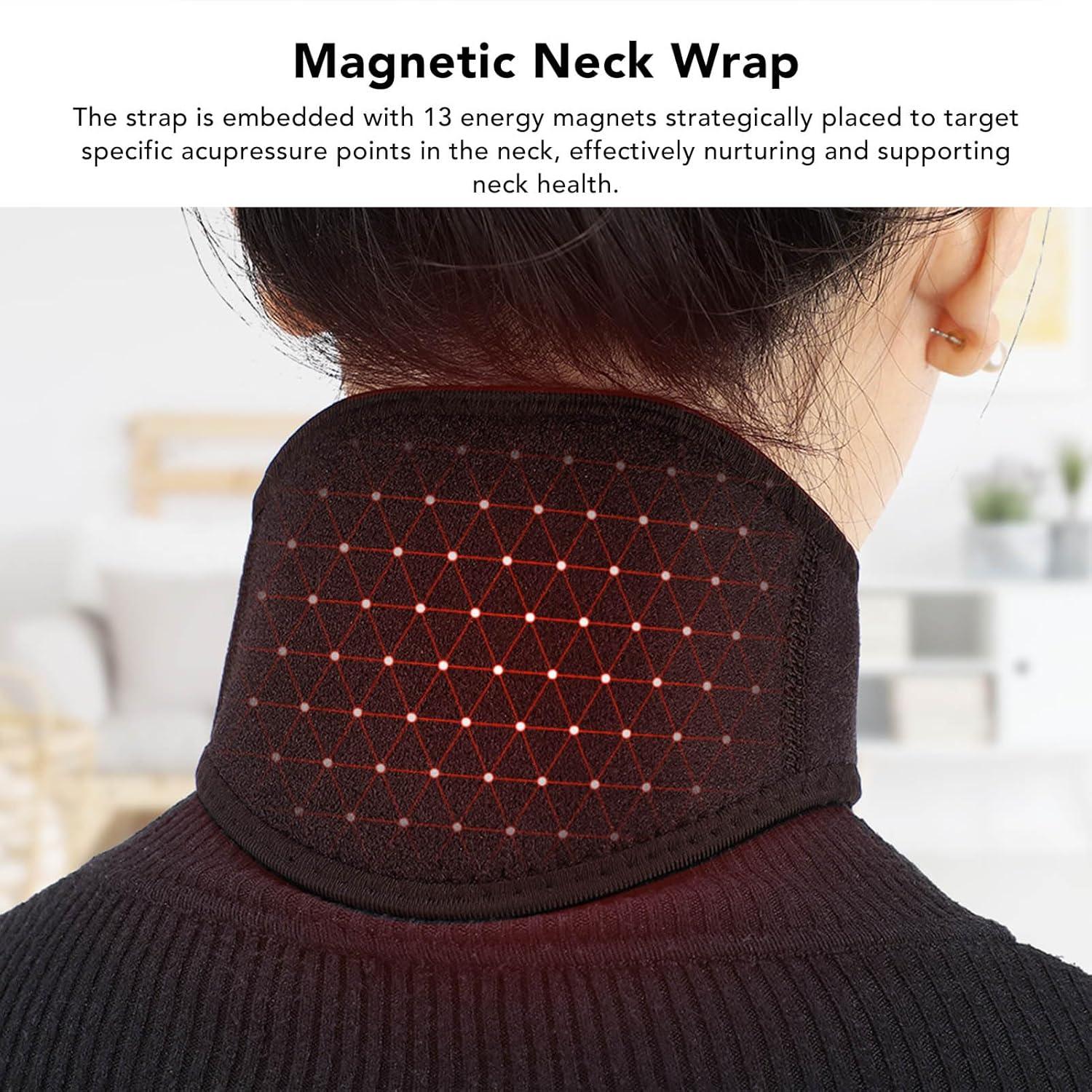 Magnetic Neck Support Brace - Self-Heating Acupressure for Cervical ...
