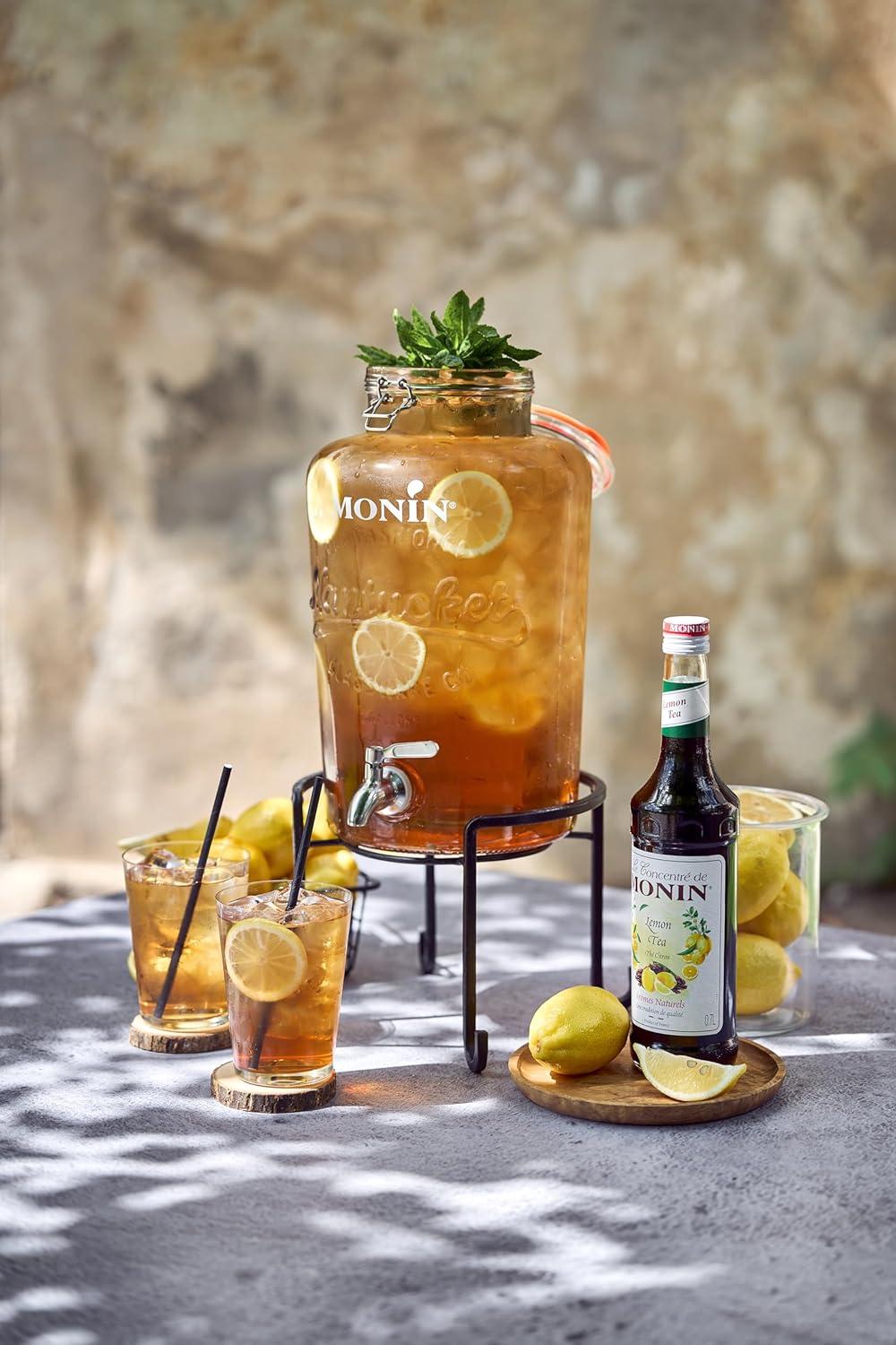 MONIN Premium Lemon Tea Concentrate 1L - Vegan-Friendly, Allergen-Free ...