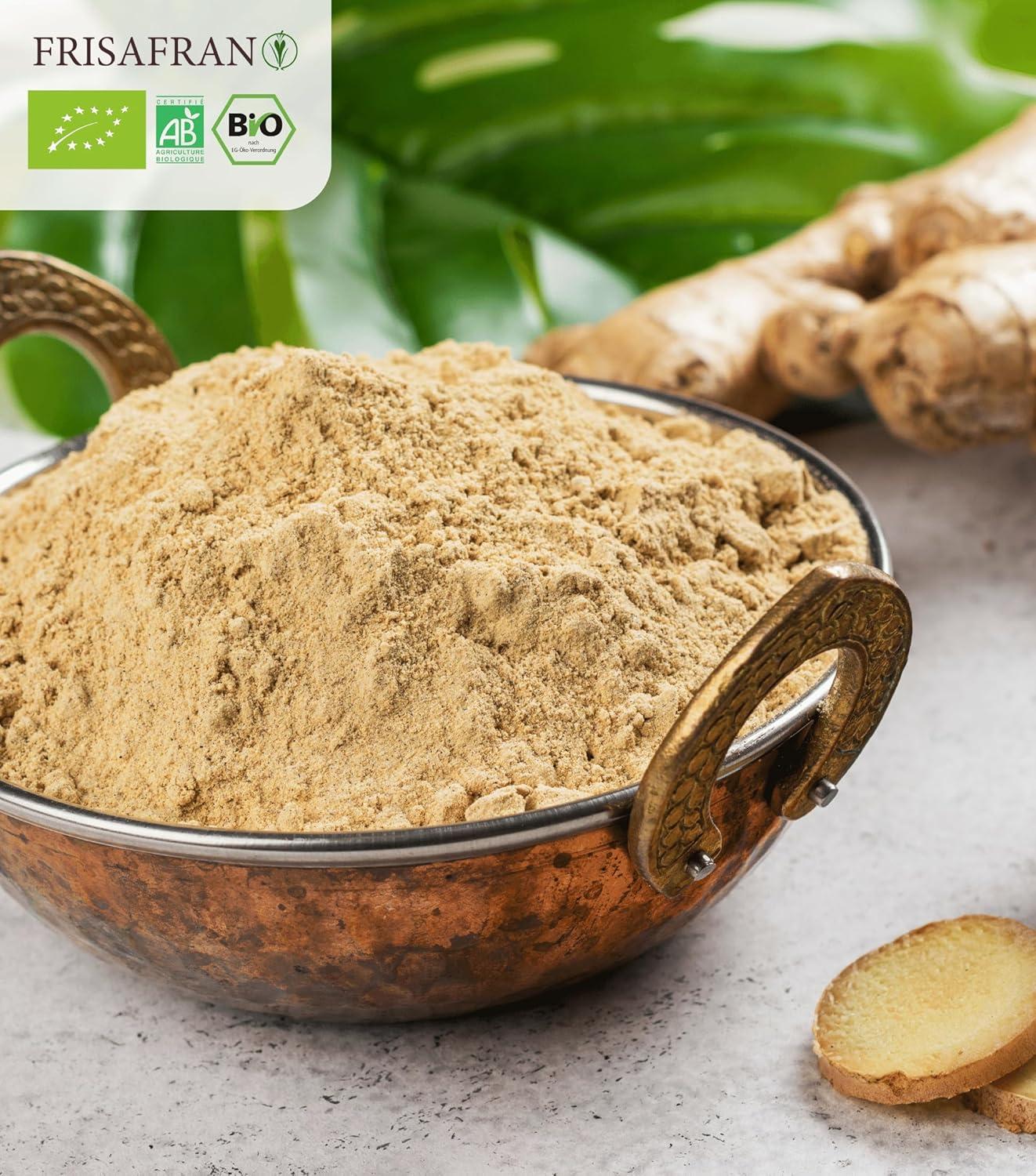 Frisafran Organic Ground Ginger Powder 2kg | Premium Dried Ginger Spice ...
