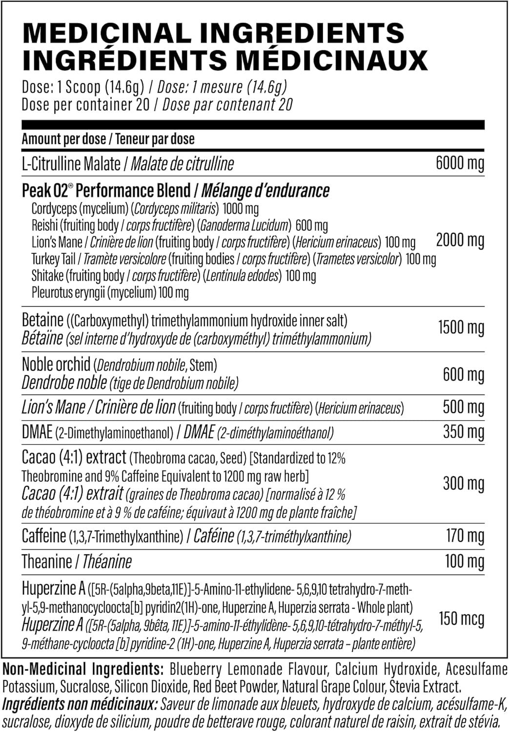 Supernova Infinite Pre Workout Supplement Energy Focus Pump -Blueberry ...