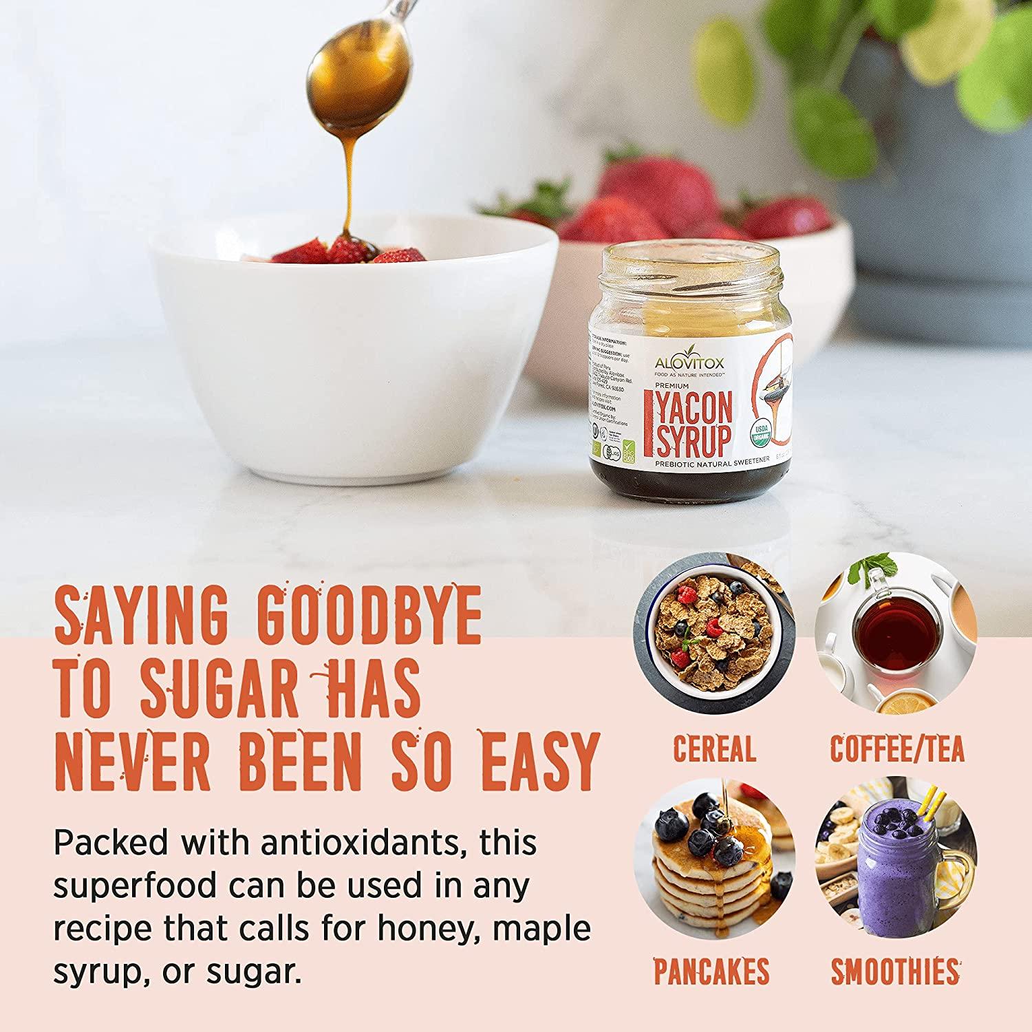 Organic Yacon Syrup by Alovitox | Natural Antioxidant-rich Sweetener ...