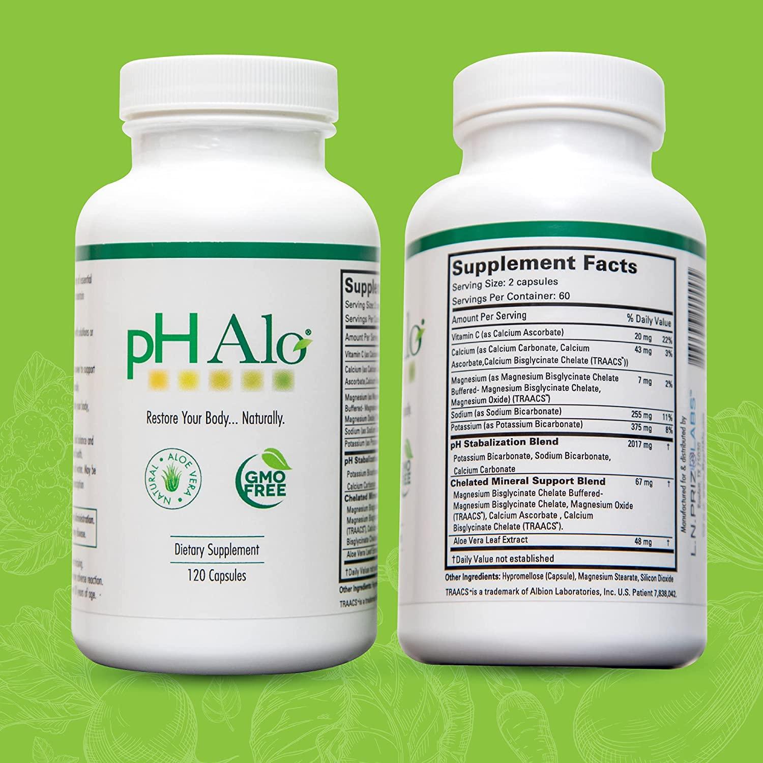 Halo pH Balance Supplement Pills - Magnesium Bicarbonates Capsules for ...