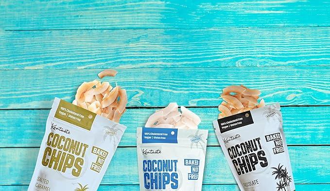 Kentaste Coconut Chips Shredded Dried and Baked Coconut Snack Chocolate ...