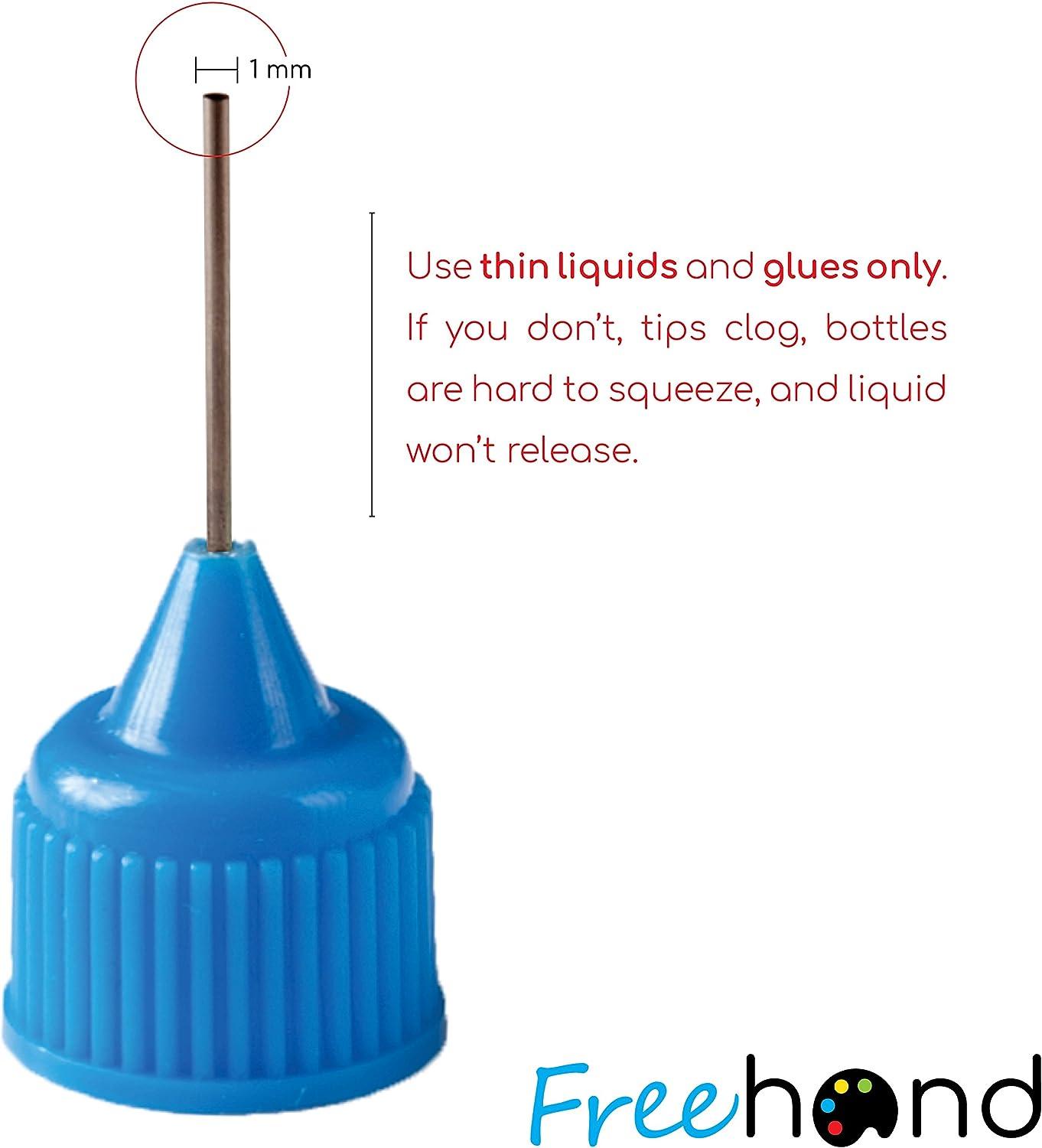 Precision Tip Applicator Bottle Four 1 Oz. Bottles and 12 Tips for ...