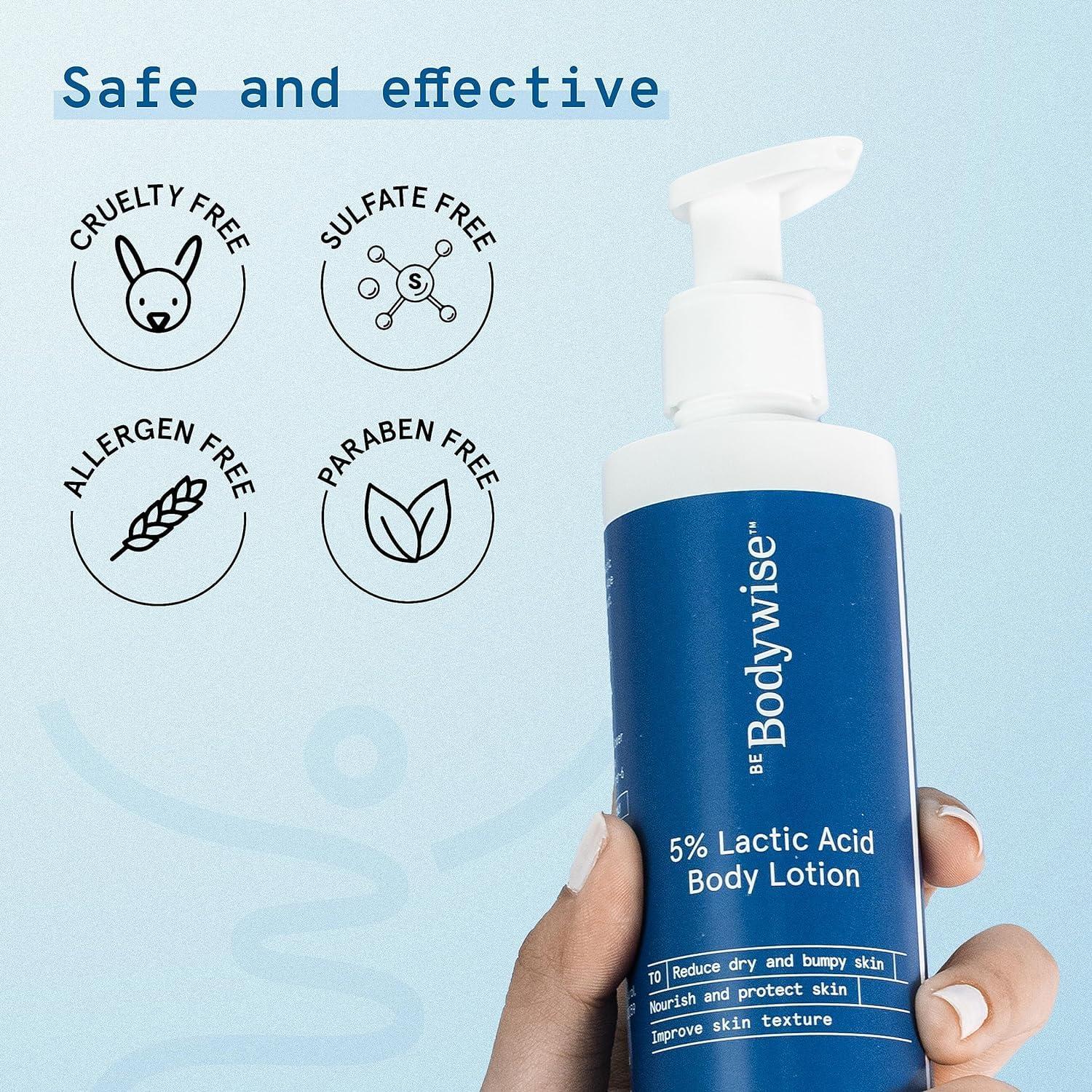 Be Bodywise 5% AHA Body Lotion - 48Hr Moisture Improves Texture with ...