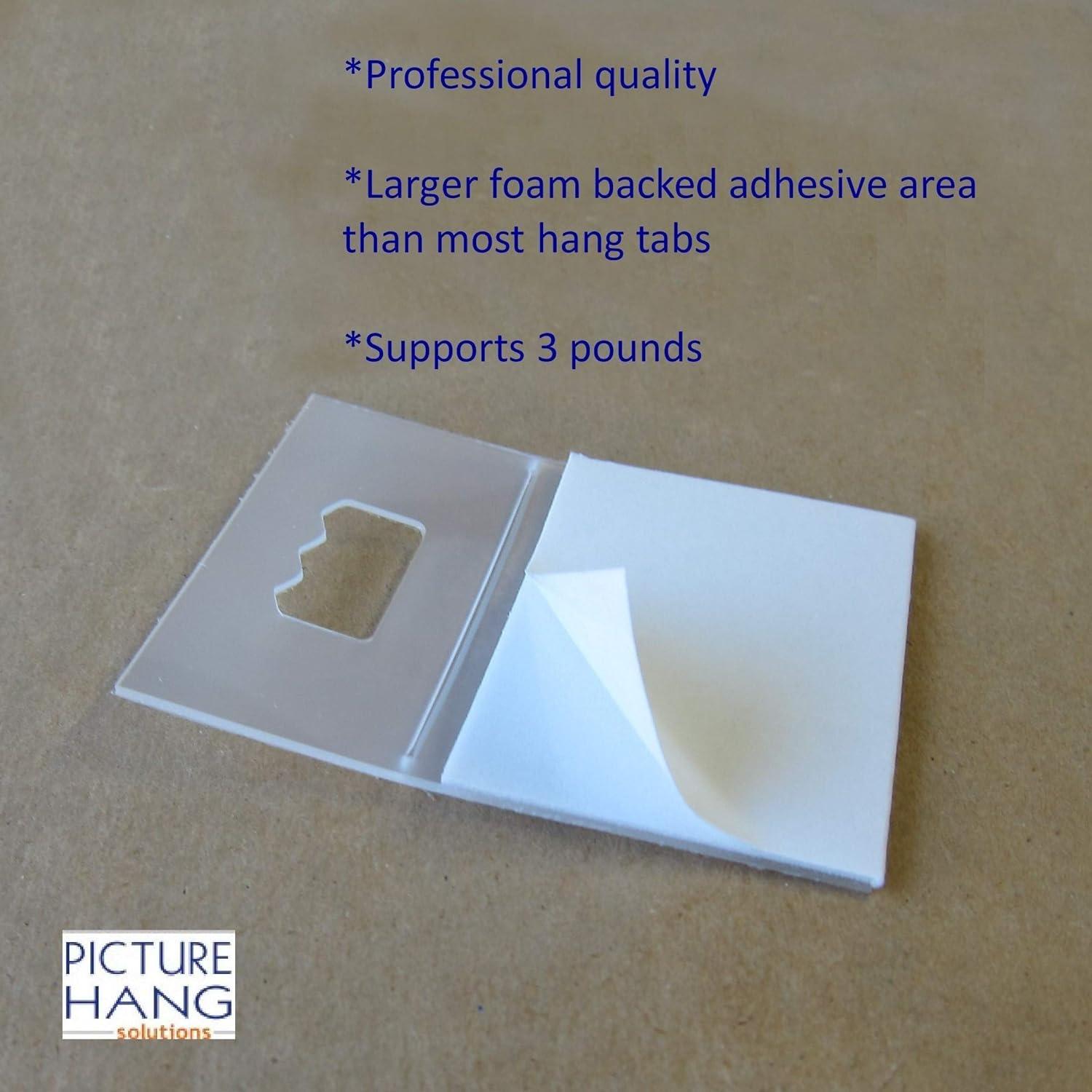 Picture Hangers Adhesive - 10 Pack - Plastic Sawtooth Adhesive Picture ...