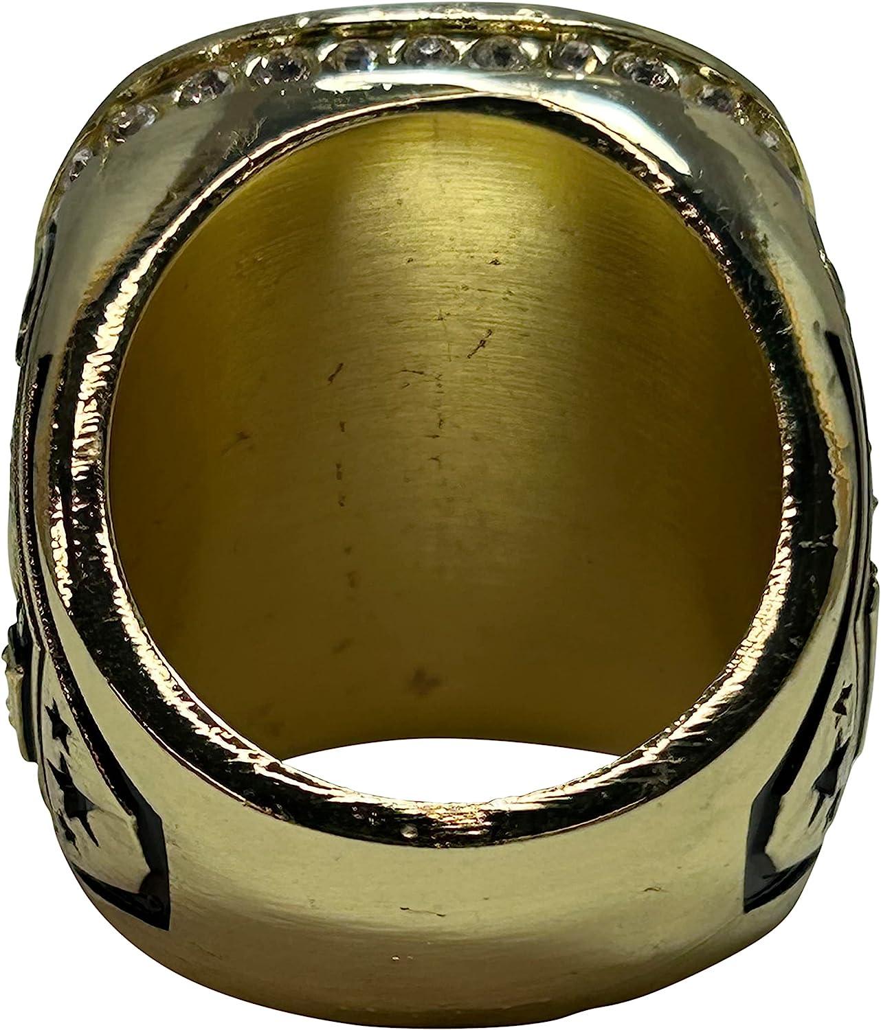 Champion Gold Last Place Loser Trophy Ring with Neck Chain and Stand ...