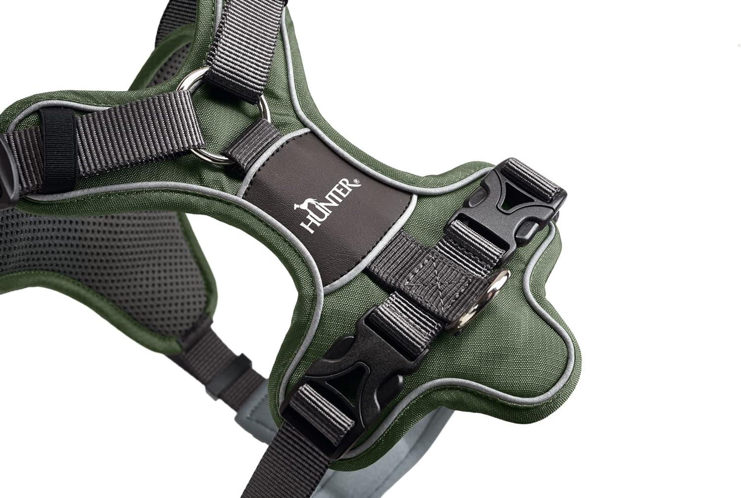 HUNTER DIVO Large Dog Harness (72-100 cm) - Green/Grey | International ...