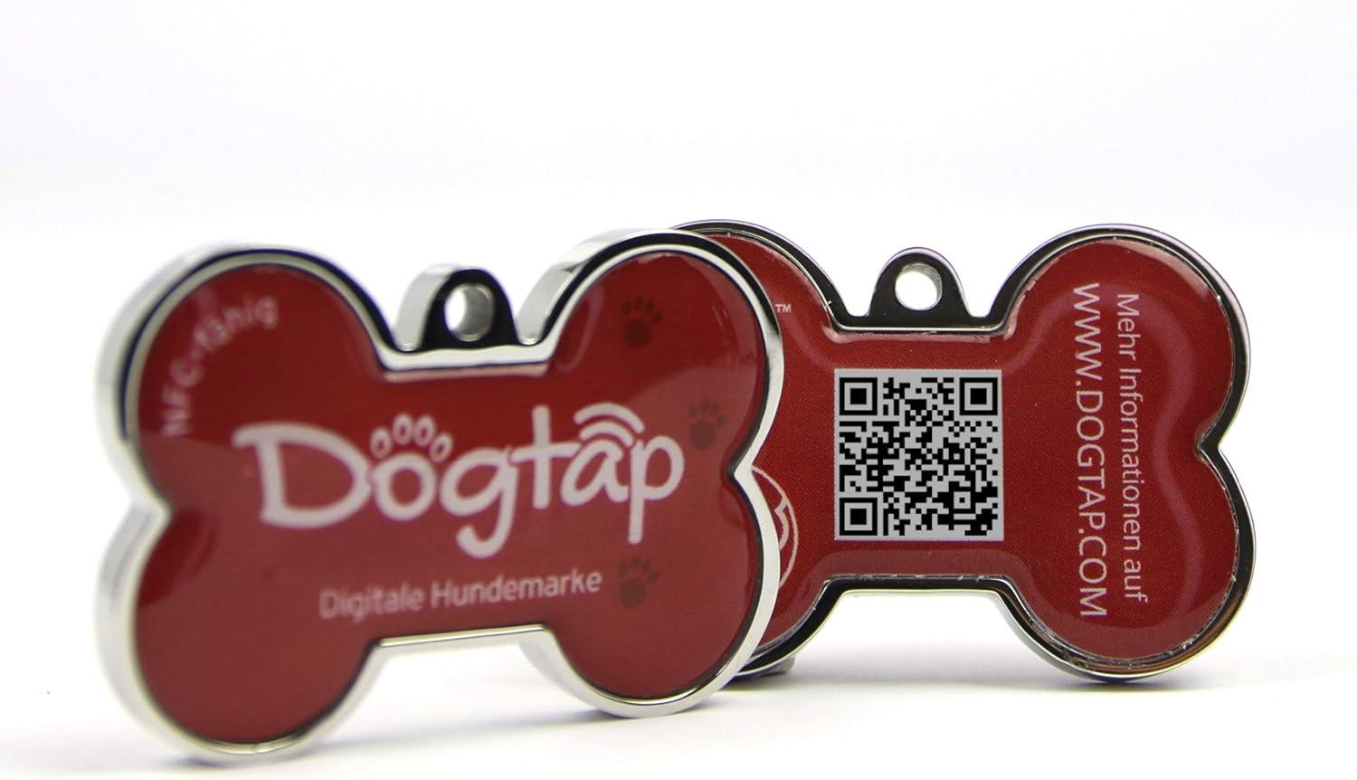 DogTap Solid Digital Dog Tag - NFC & QR Code Waterproof PVC & Metal ...
